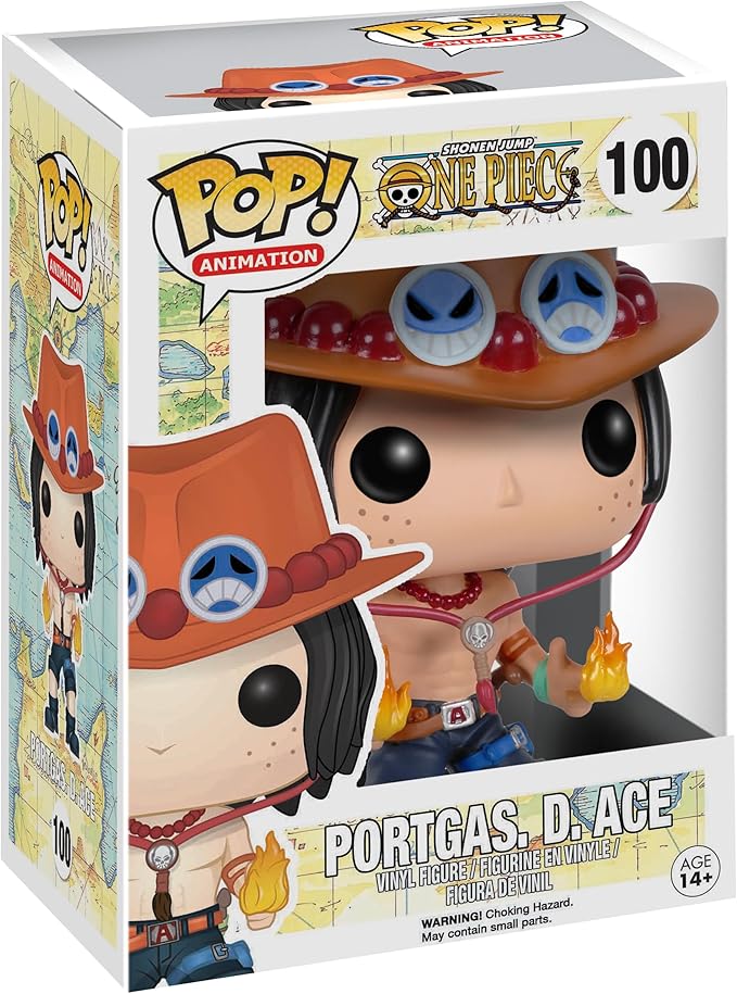 Amazon.com: Funko POP Anime: One Piece Portgas D. Ace Action Figure ...