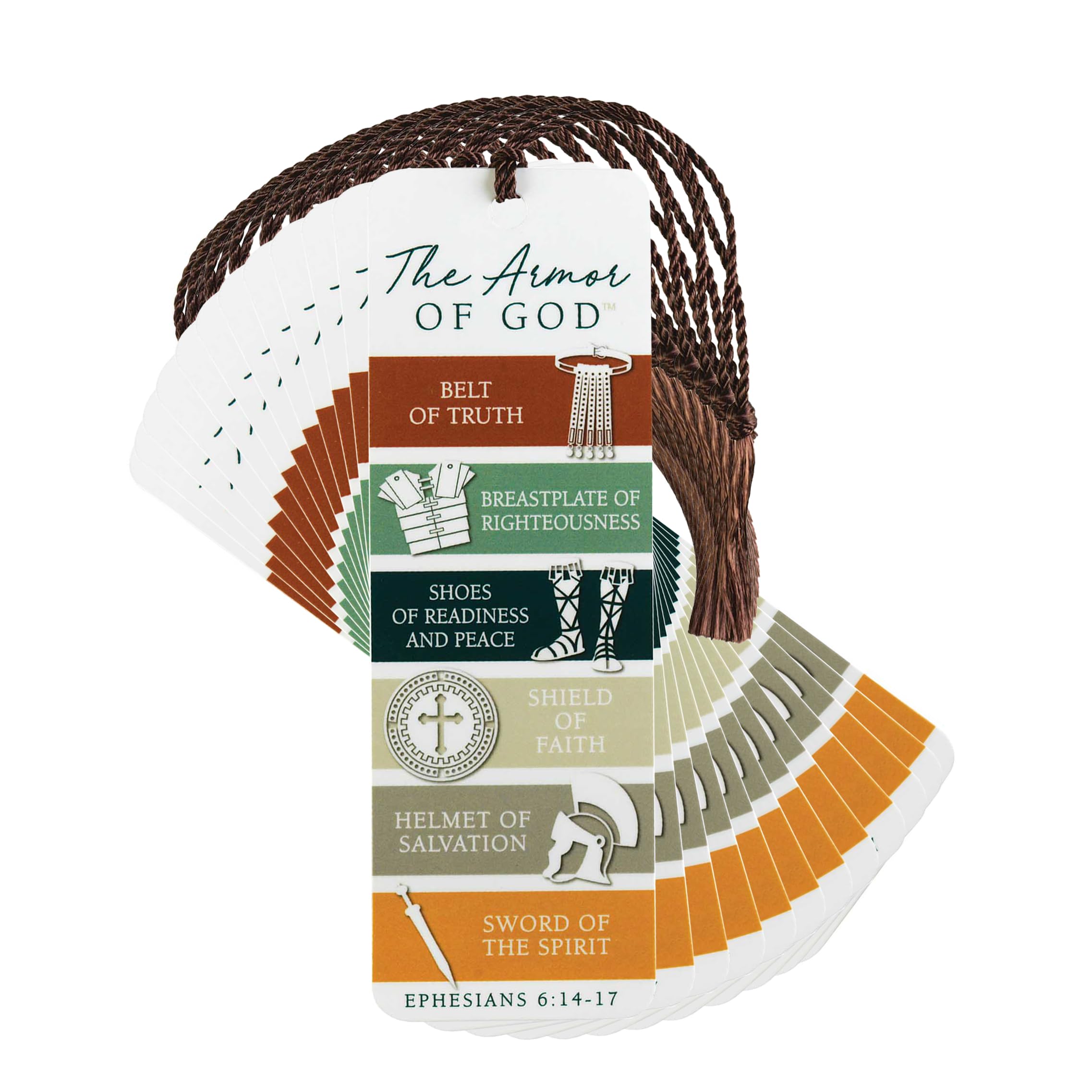 Amazon.com: Dicksons Armor of God 6 inch Paper Tussled Bookmark Pack of ...