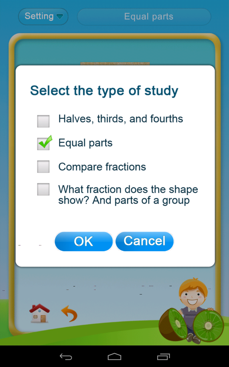 Fraction for 1st grade - App on Amazon Appstore