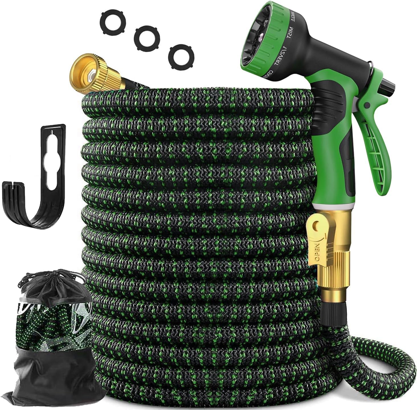 Amazon.com : Expandable Garden Hose 100 FT Upgraded Water Hose with 10 ...