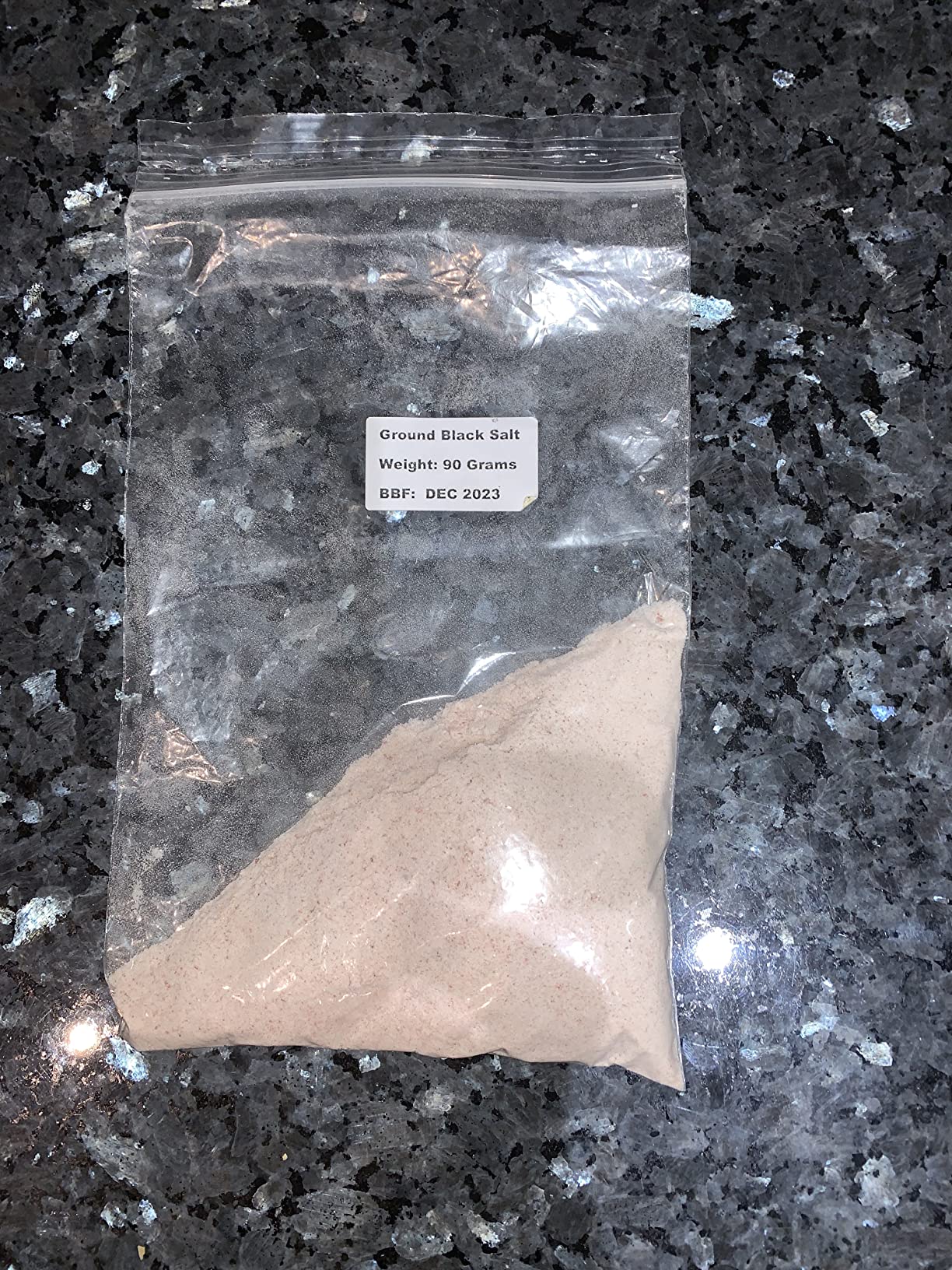 GROUND BLACK SALT 90g |FREE U.K POST| KALA NAMAK POWDERED SANCHAR ...