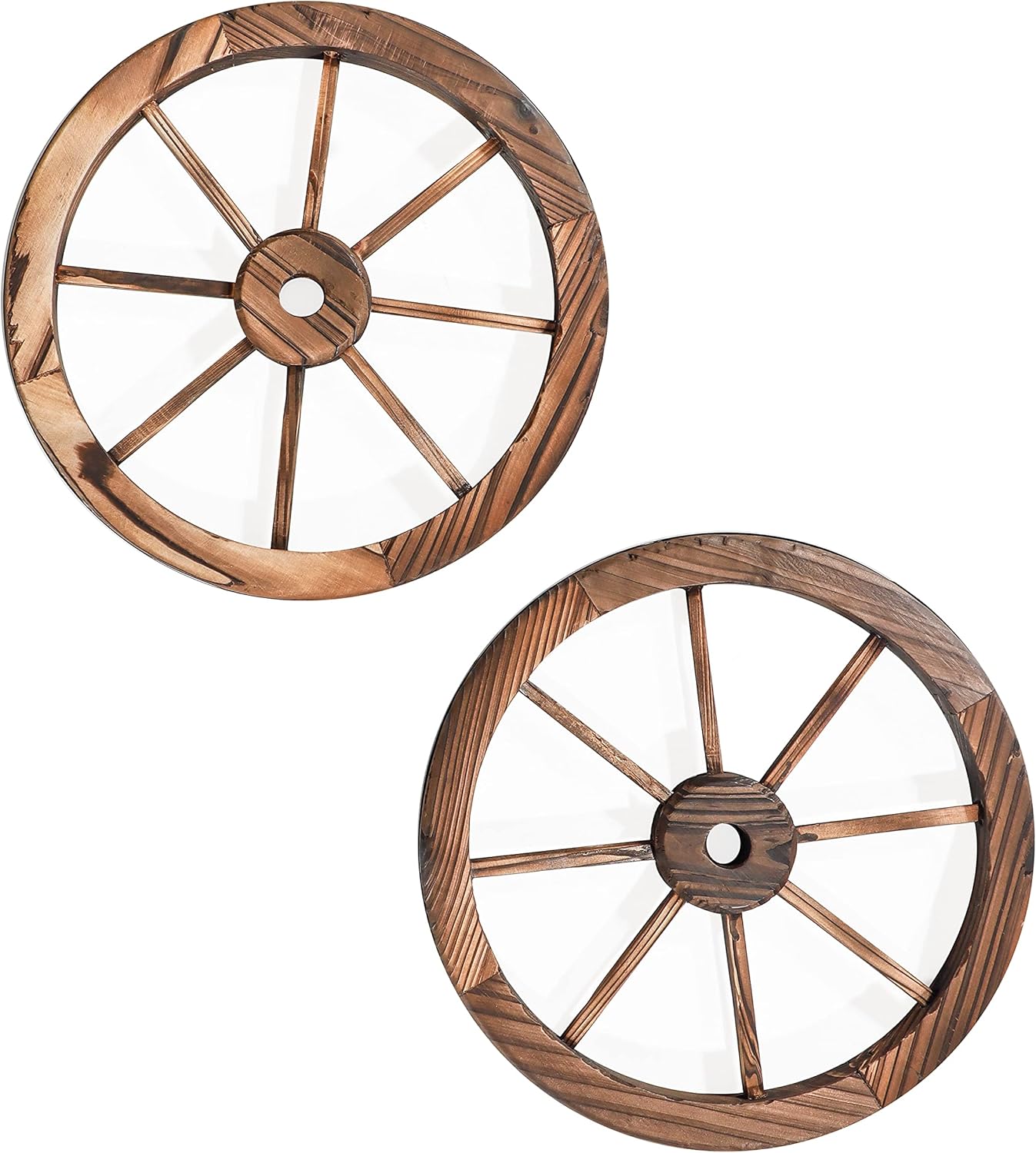 Vintage Wood Garden Wagon Wheel, Decorative Steel Nepal | Ubuy