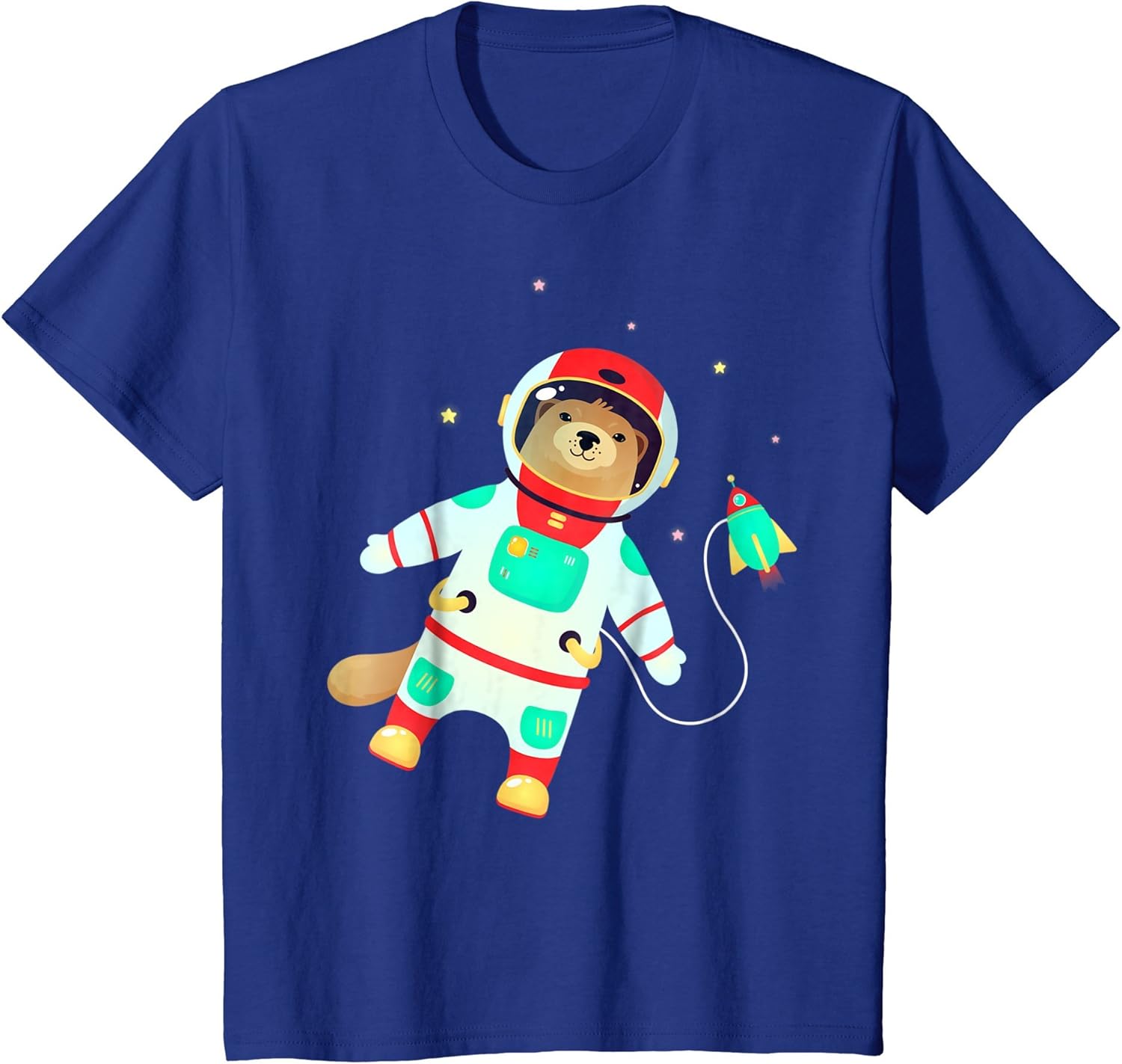 Amazon.com: Funny Otter Astronaut In Outter Space Shirt : Clothing ...