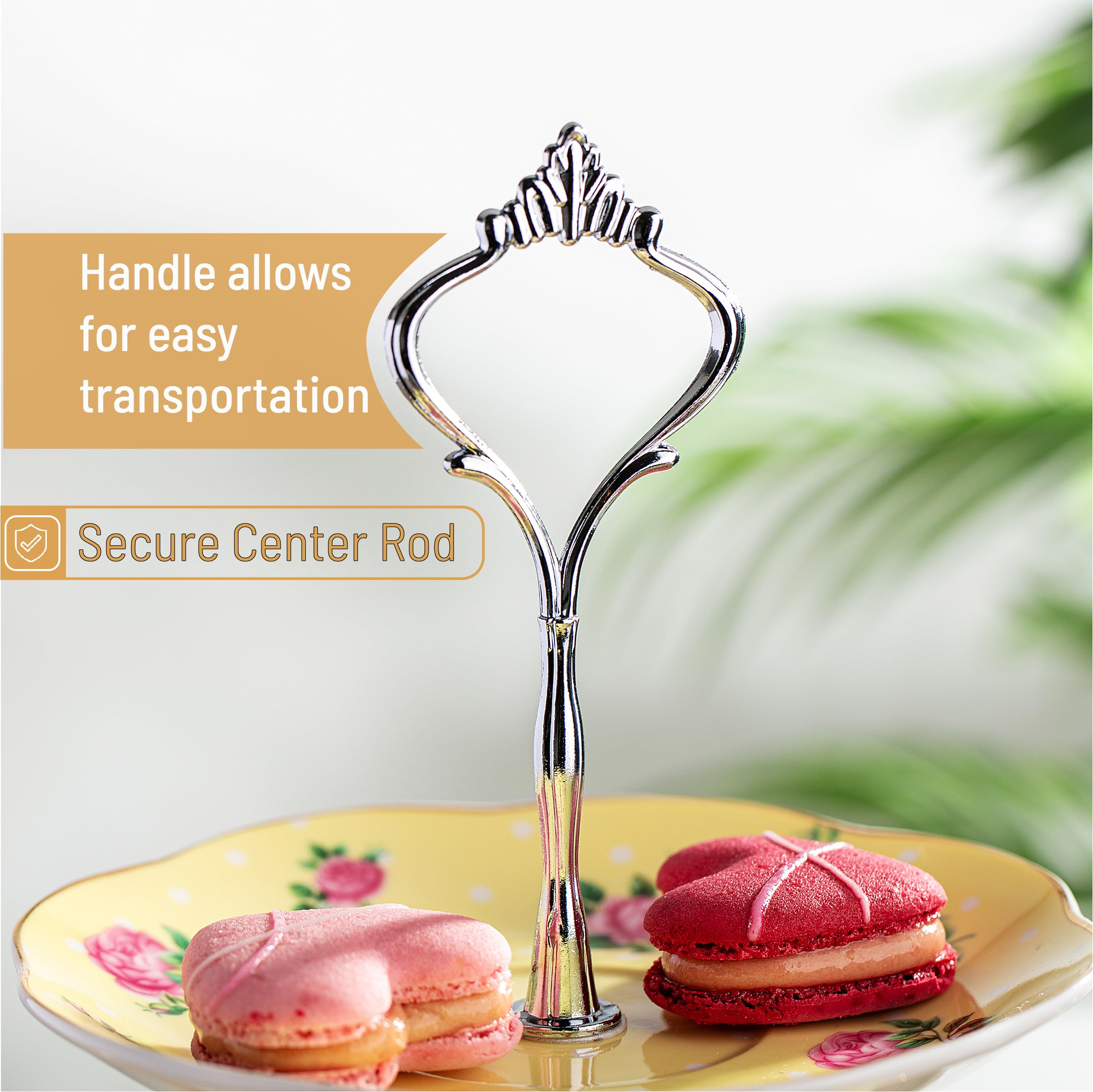 Snapklik.com : BTaT- 3 Tier Dessert Stand, Yellow, Afternoon Tea Stand ...