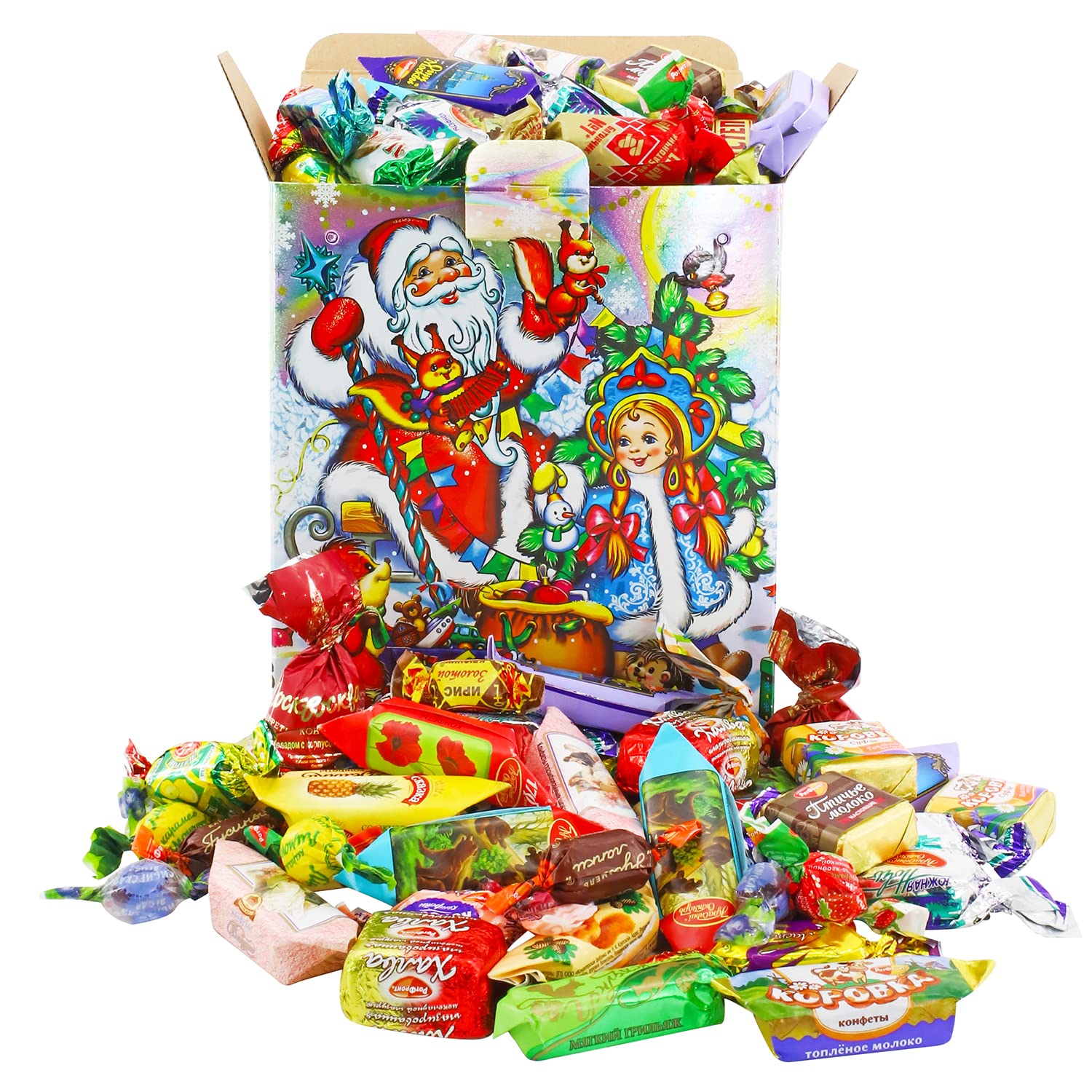 Amazon.com: RUSA New Year's Candy Gift Russian Candy Mix Box ...