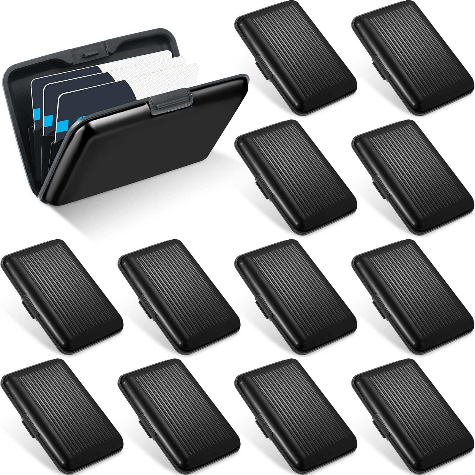 Amazon.com: 24 Pcs Aluminum Wallet Credit Cards Holder Slim Mini RFID ...