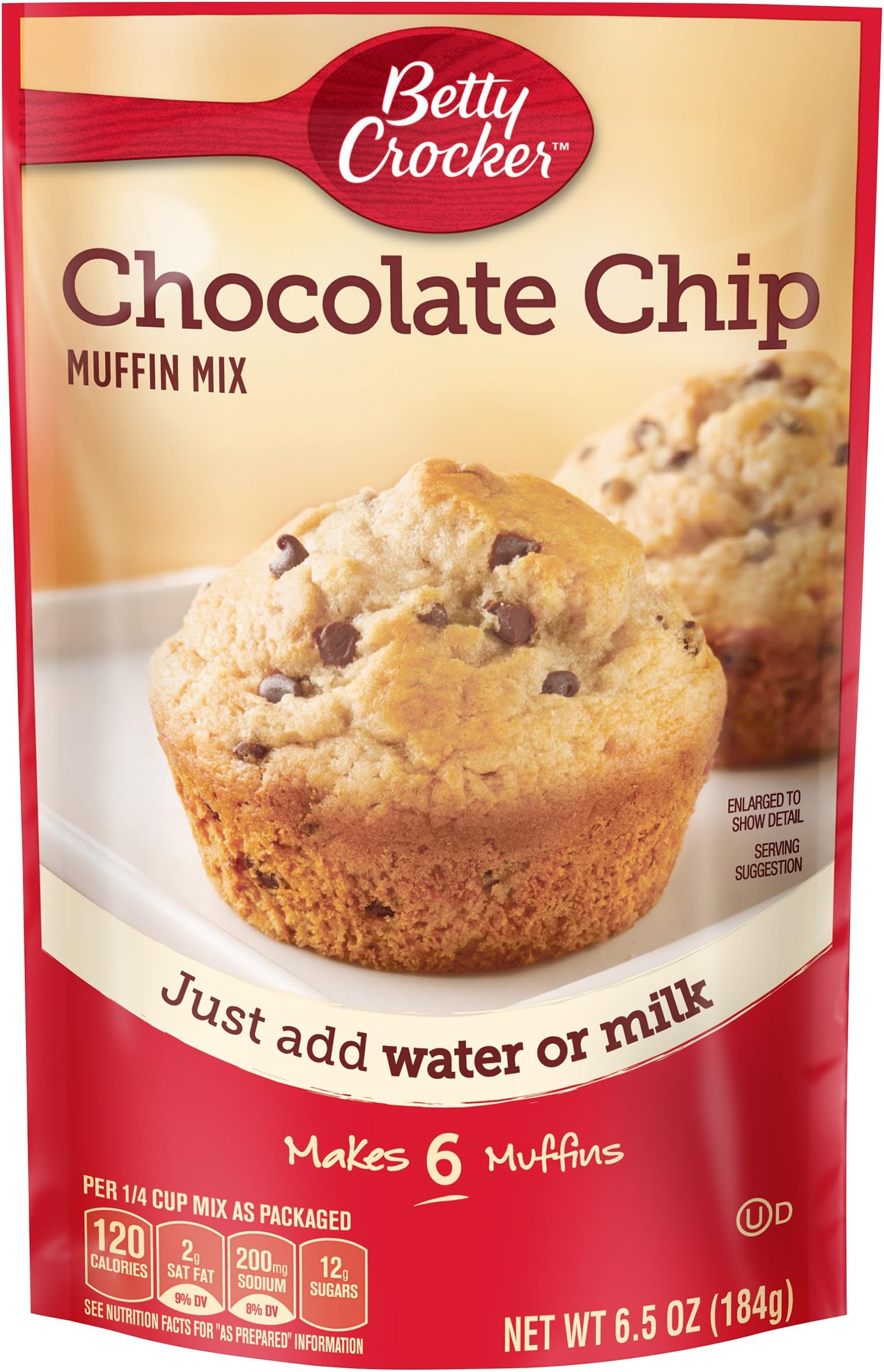 Amazon.com : Betty Crocker Blue Muffin Mix Pouch - 6.5 oz : Grocery ...