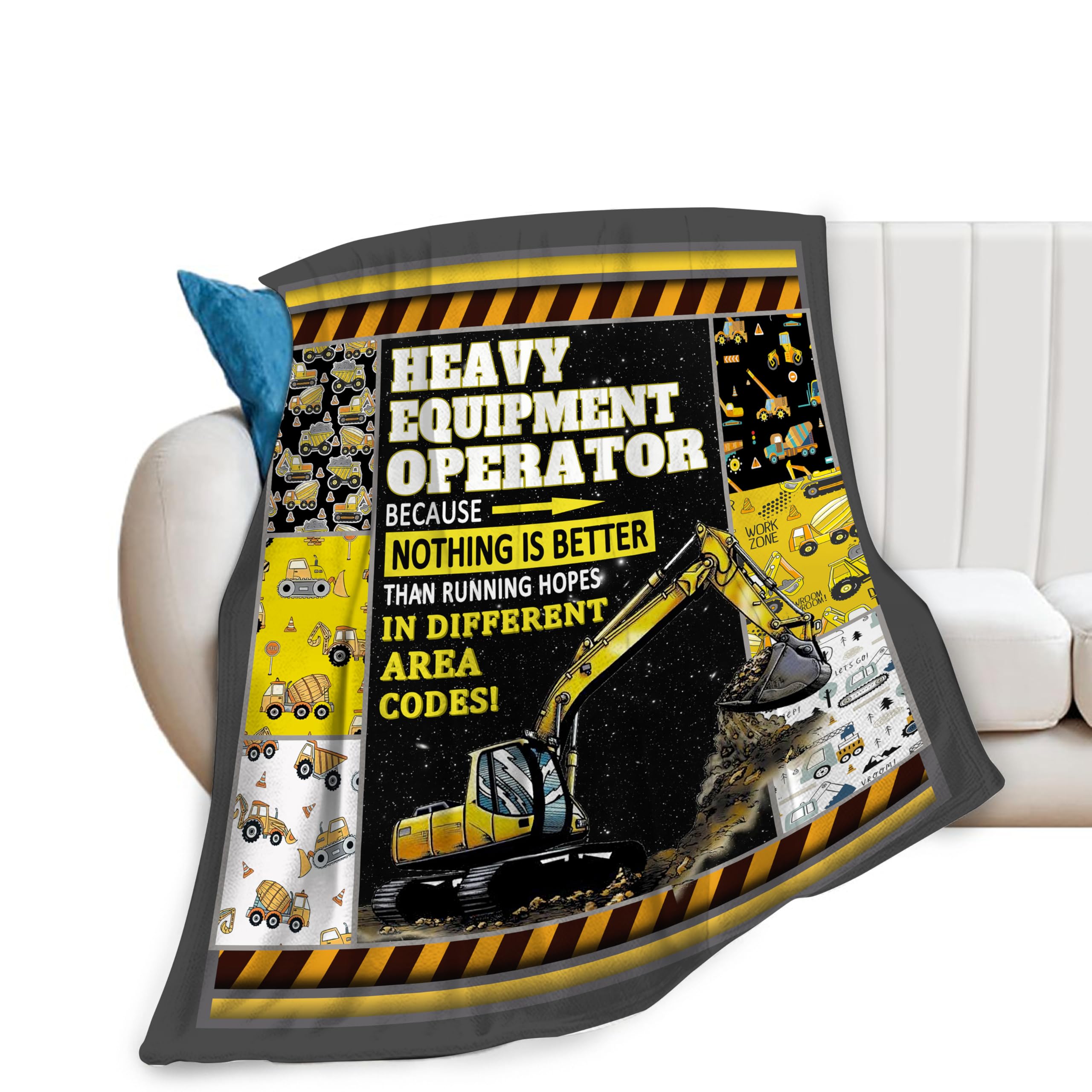 Amazon.com: Excavator Blanket Construction Tractor Throw Blanket ...