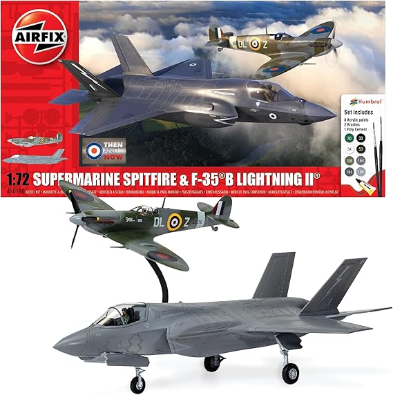 Amazon.com: Airfix Model Airplane Kit Gift Set - A50190 Supermarine ...