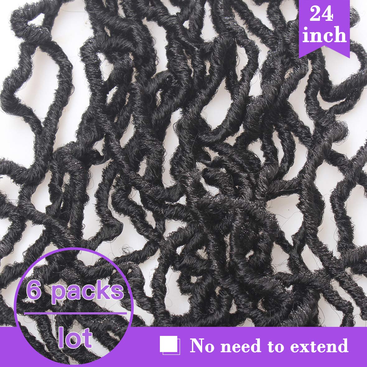 Buy ZRQ 24 Inch Faux Locs Crochet Hair Long Goddess Locs Crochet Braids ...