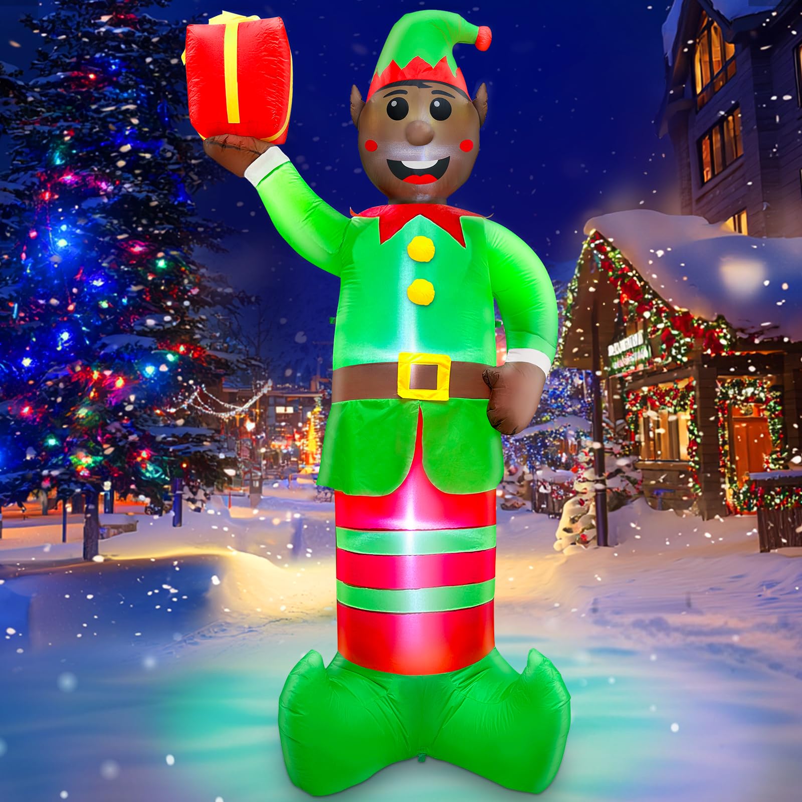 Amazon.com: TURNMEON 8 Feet Giant Christmas Inflatables Outdoor ...