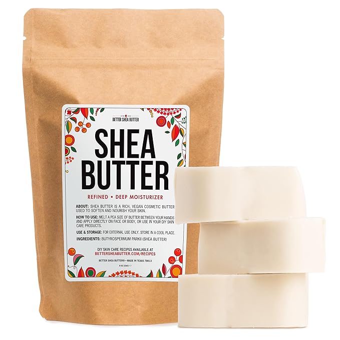 Amazon.com: Refined Shea Butter Unscented - 100% Pure African Shea ...