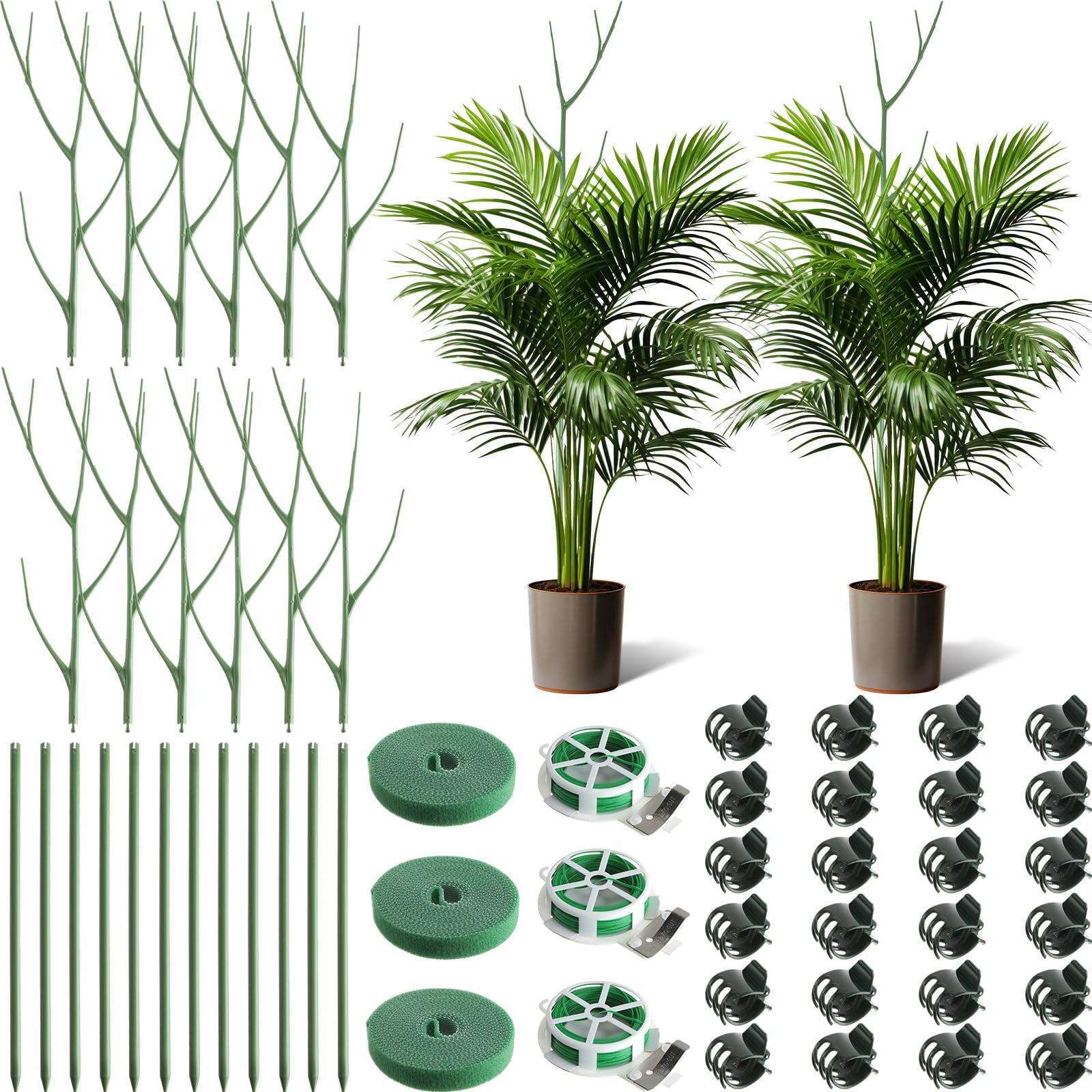 Amazon.com : 39 Inch Plant Support Stakes Set - 4pcs Detachable Twig ...
