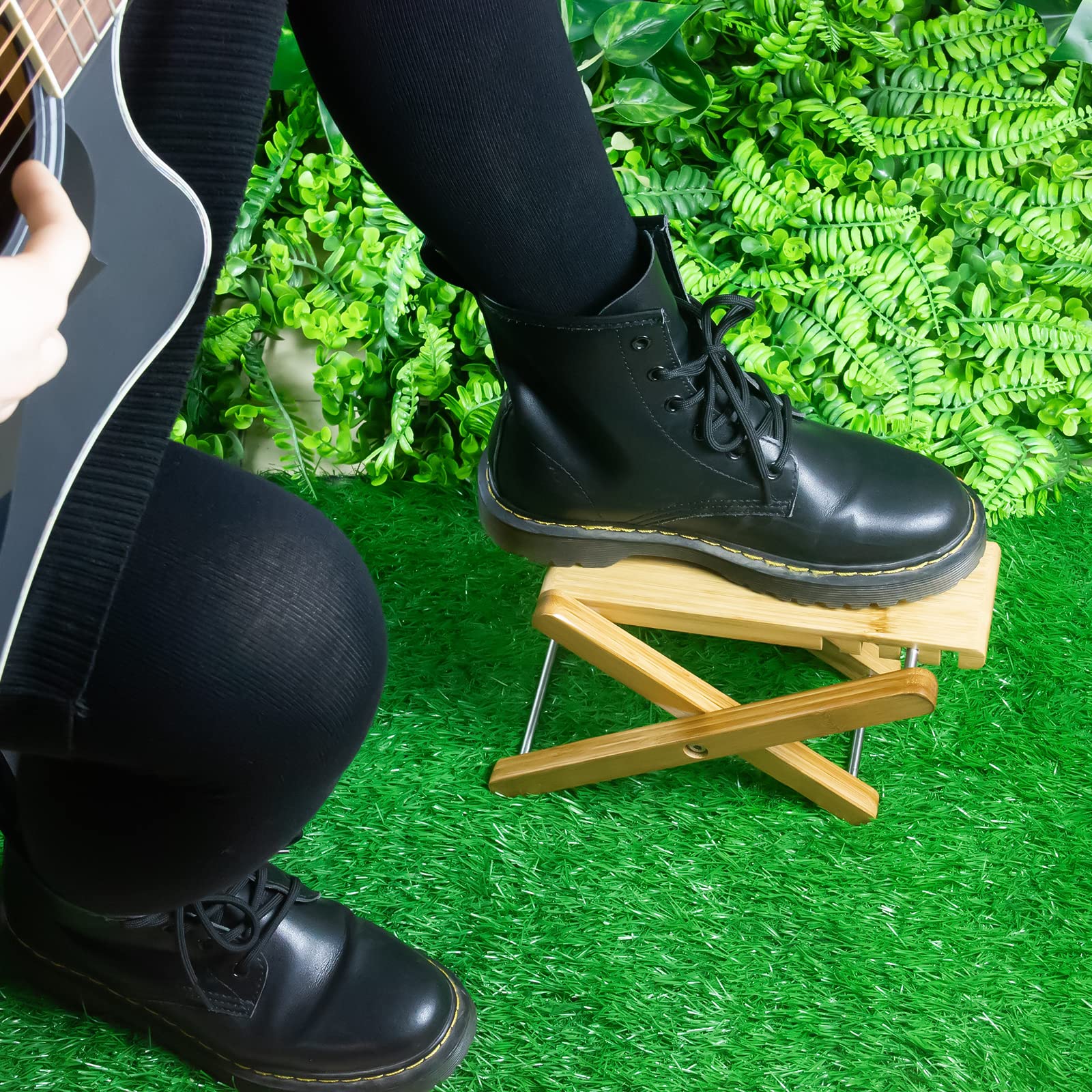 Guitar Playing Aid Adjustable Guitar Foot Stool - Classical Acoustic ...
