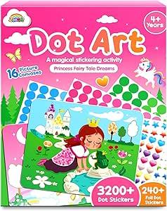 Amazon.com: ZMLM Dot Art Craft Kit Activity, Dot Stickers for Toddlers ...