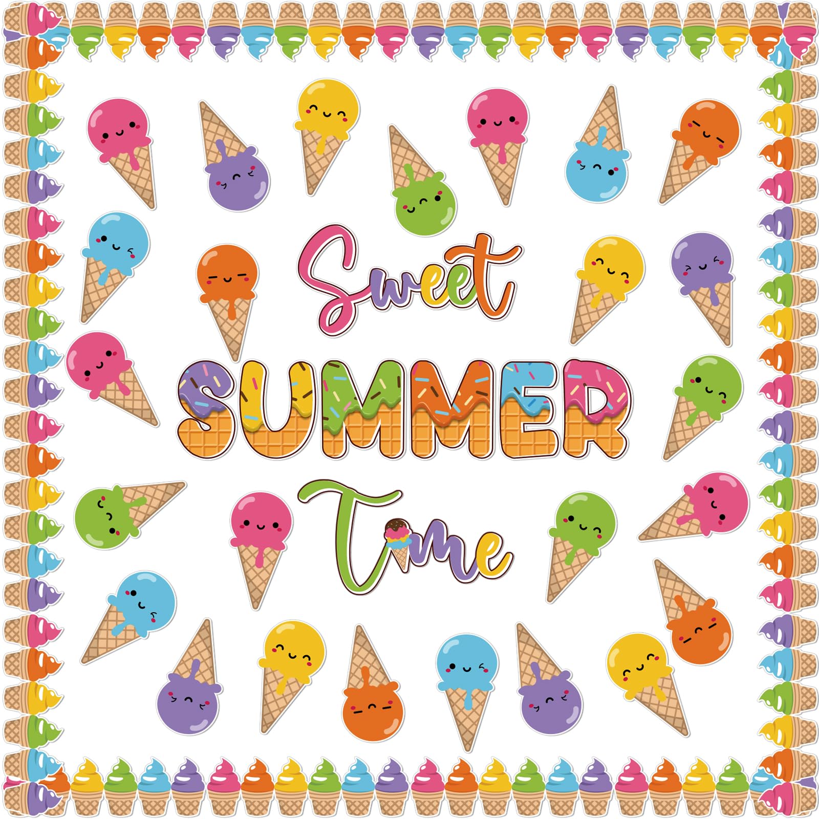 Amazon.com: Summer Bulletin Board Decorations Set Summer Classroom ...