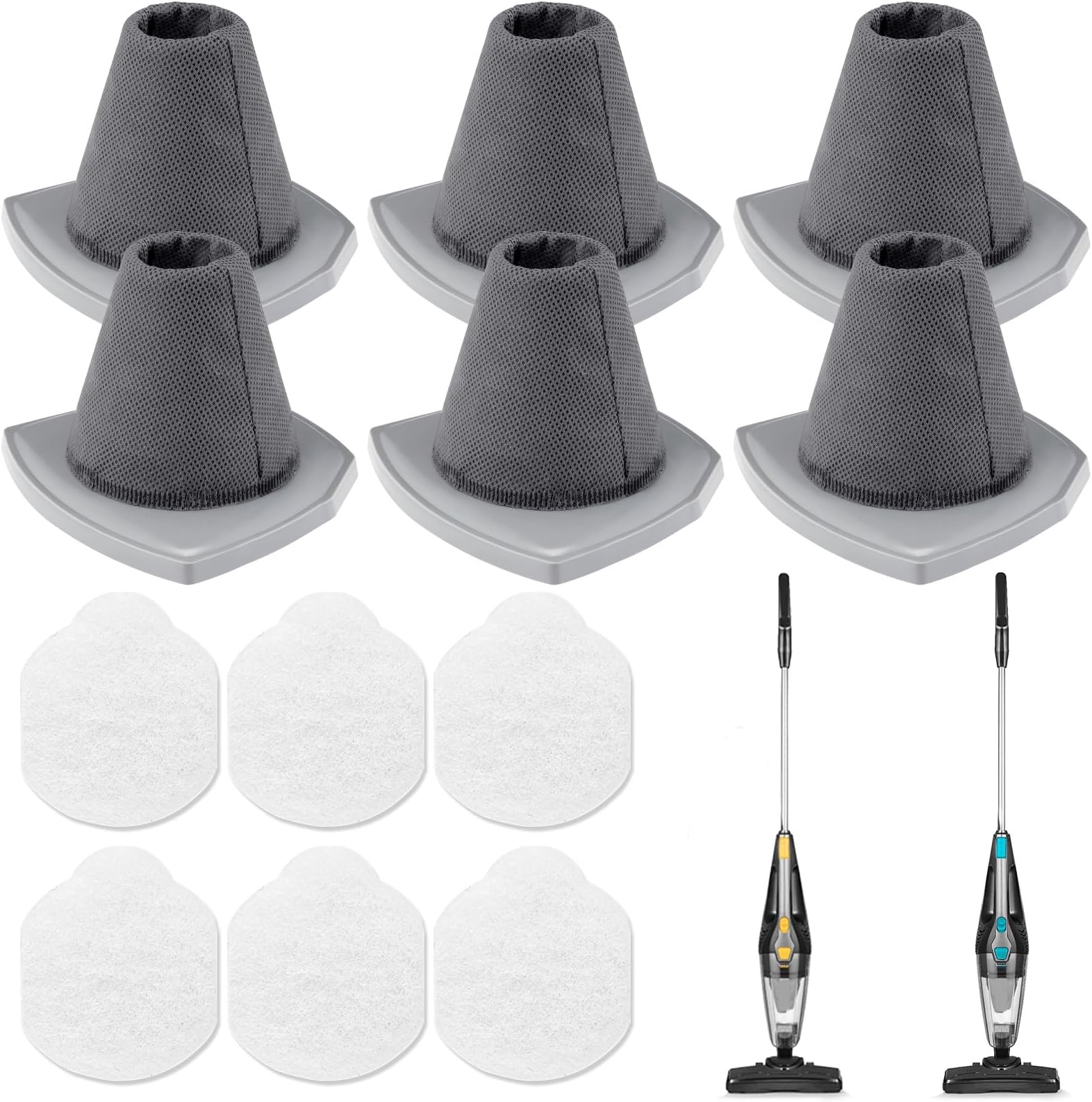 Amazon.com - 6+6 Pack NES215A/ NES210 Vacuum Filter Set for Eureka ...