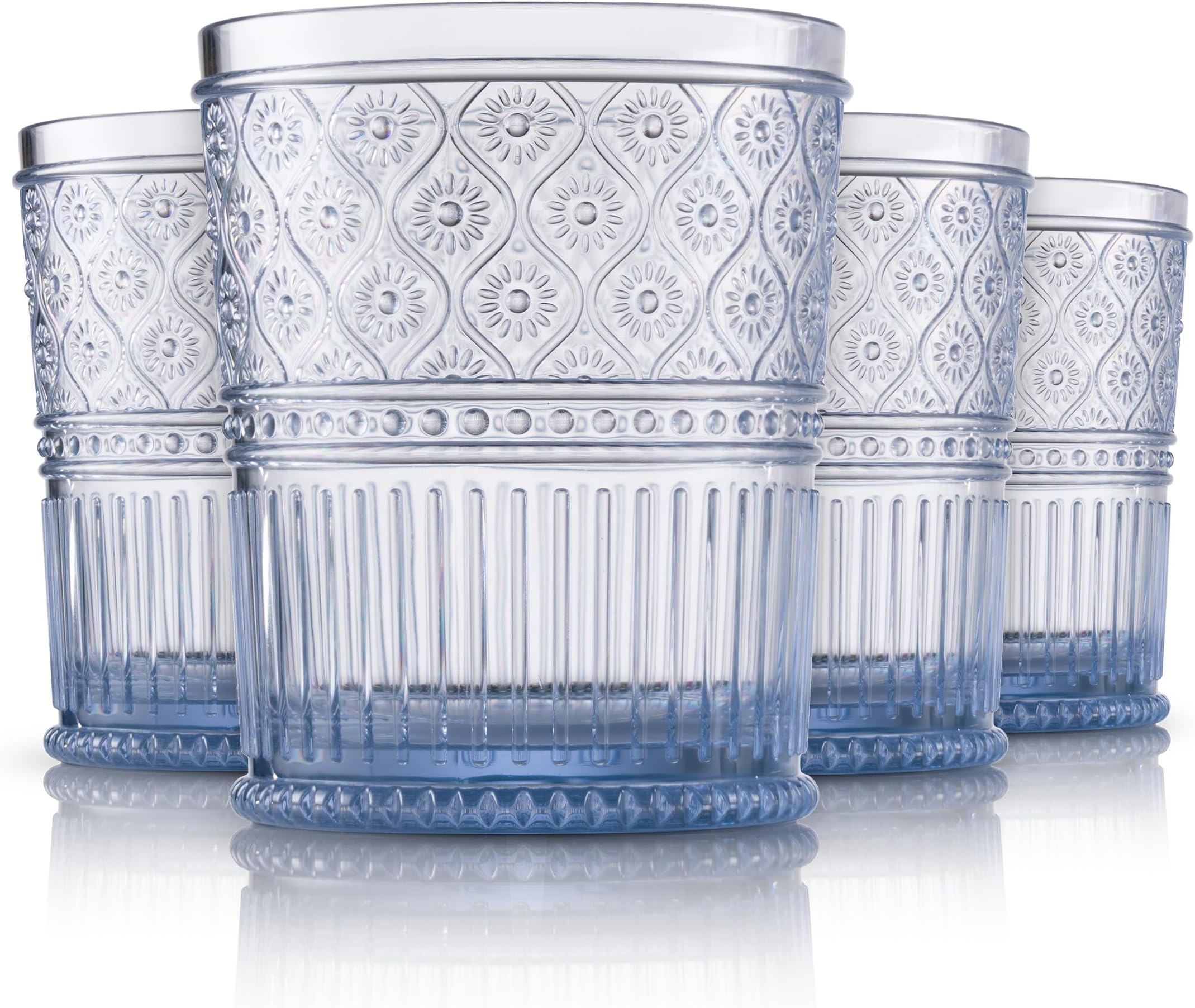 Amazon.com | Godinger Double Old Fashioned Glasses Beverage Glass Cup ...