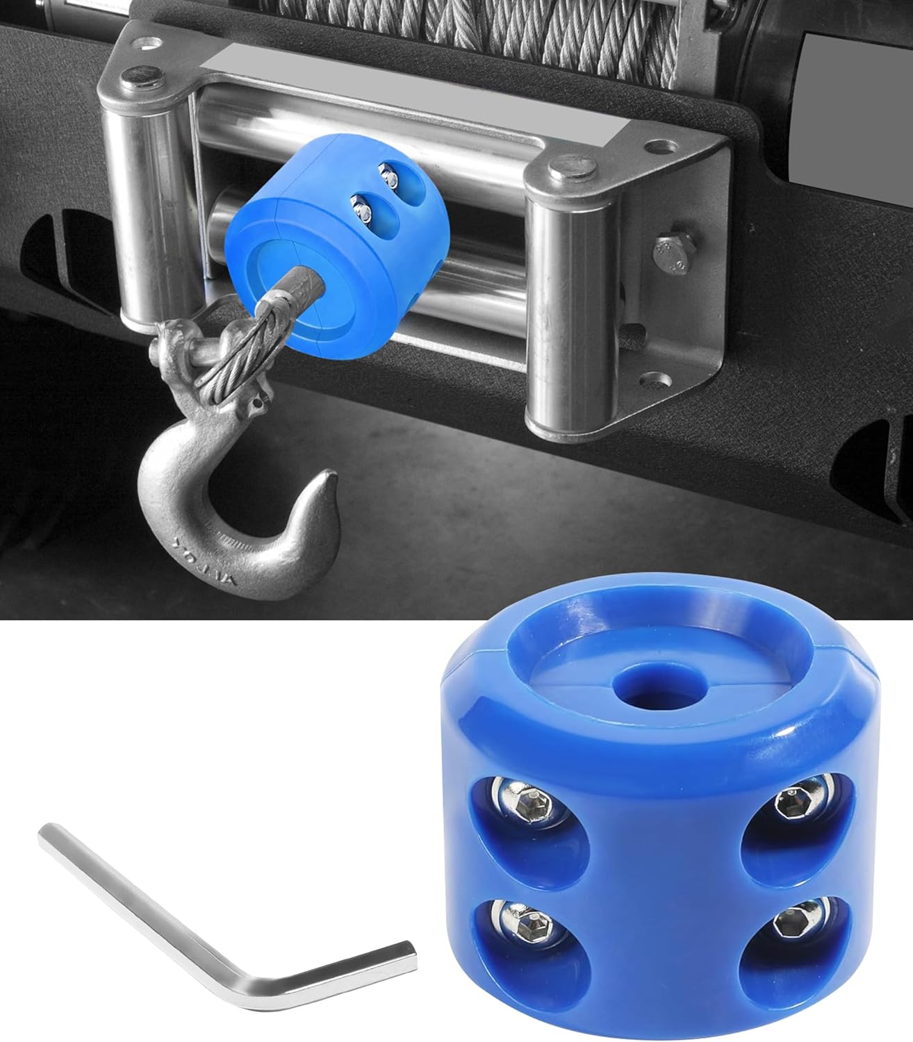 Amazon.com: bylikeho Rubber Winch Stopper,Winch Cable Saver Hook ...