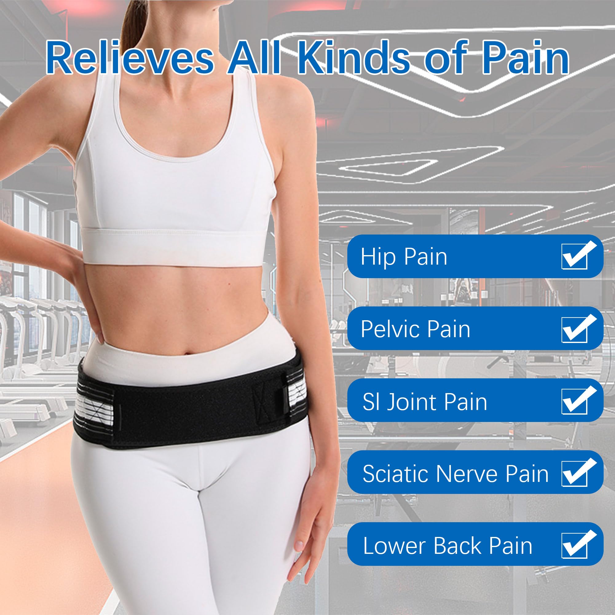 Snapklik.com : Sacroiliac Hip Belt For Women & Men Sacroiliac SI Joint ...
