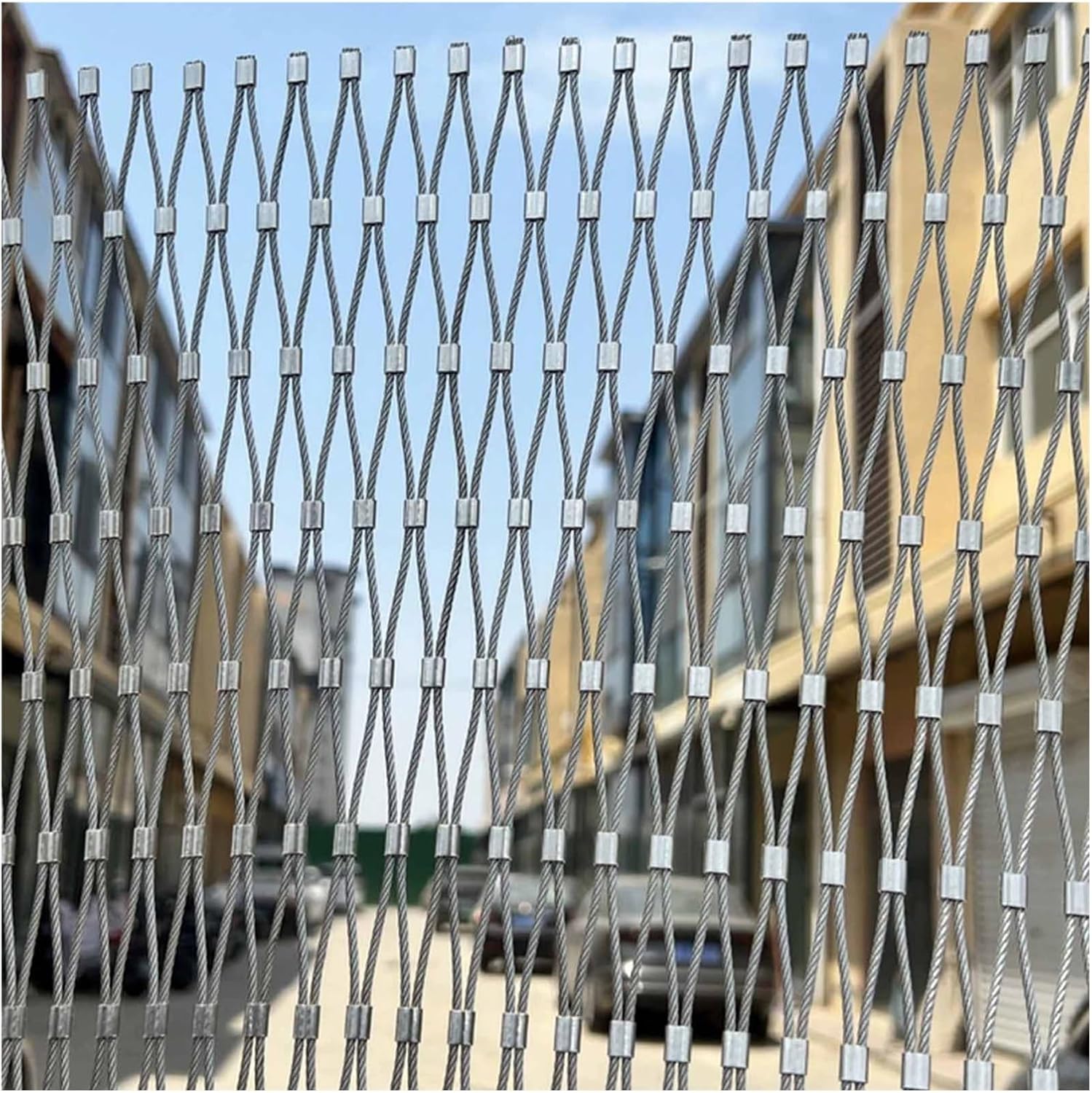 DTVEW 304 Stainless Steel Rope Net, Stretchable Balustrade Infill Mesh ...