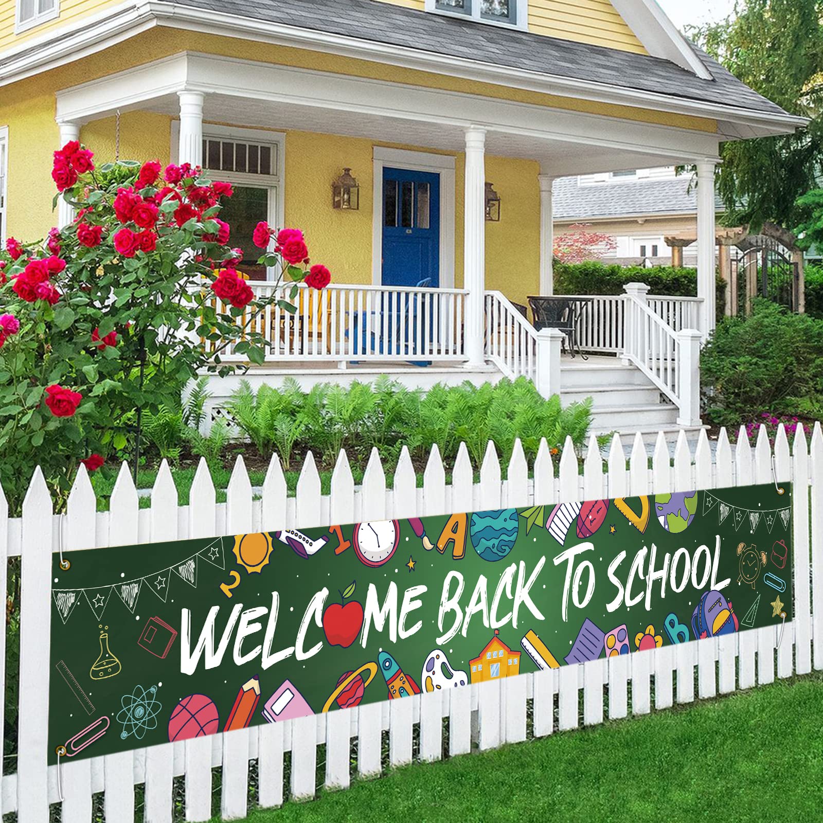Large Welcome Back To School Banner Classroom Decor First Day ...