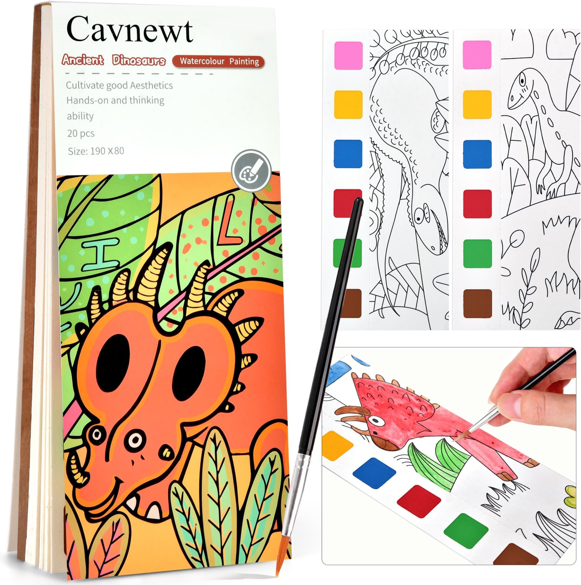 Amazon.com: Paint with Water Coloring Books for Kids, Pocket Mess Free ...