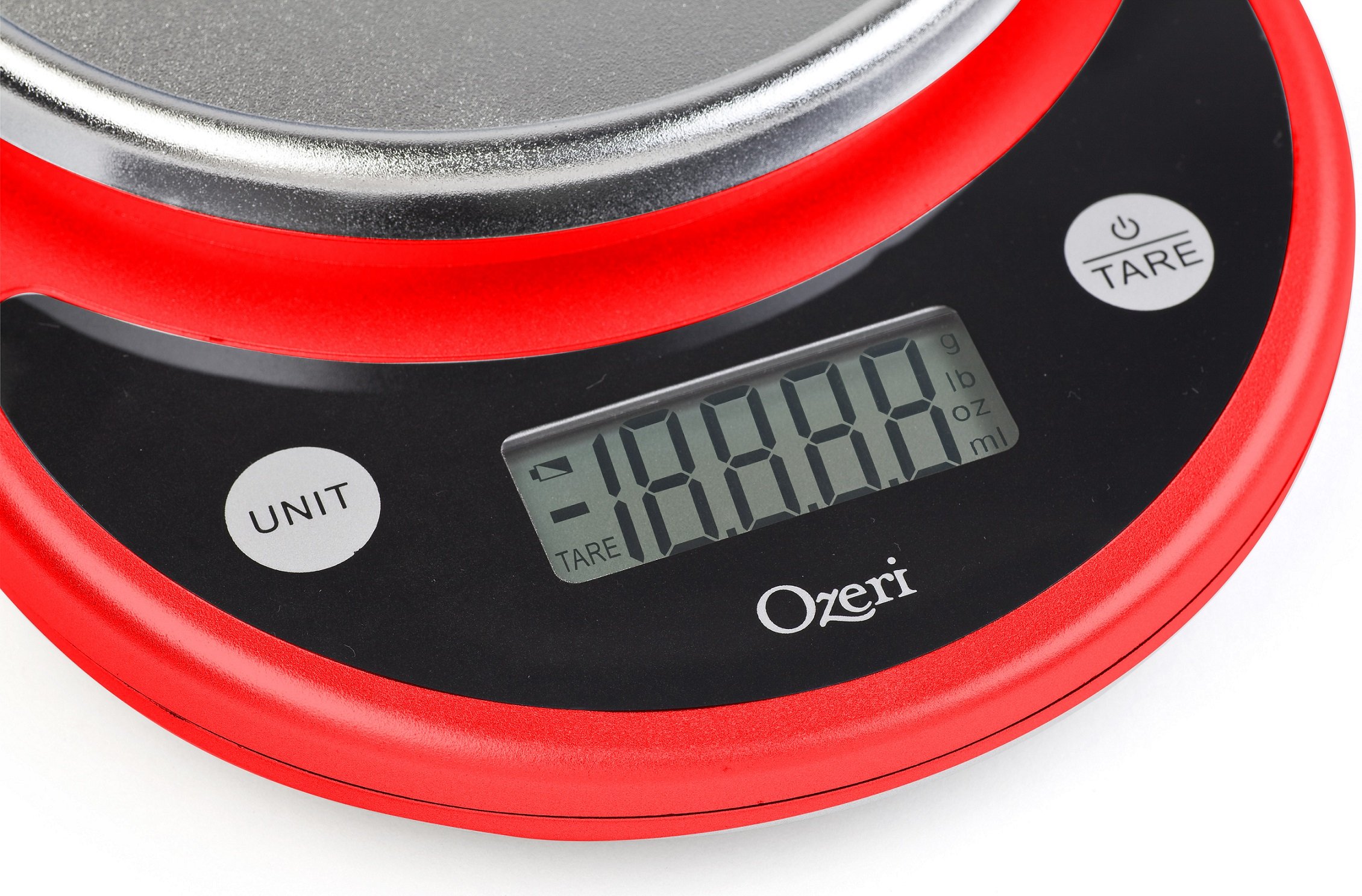 Ozeri ZK14-R Pronto Digital Multifunction Kitchen and Food Scale, Red ...