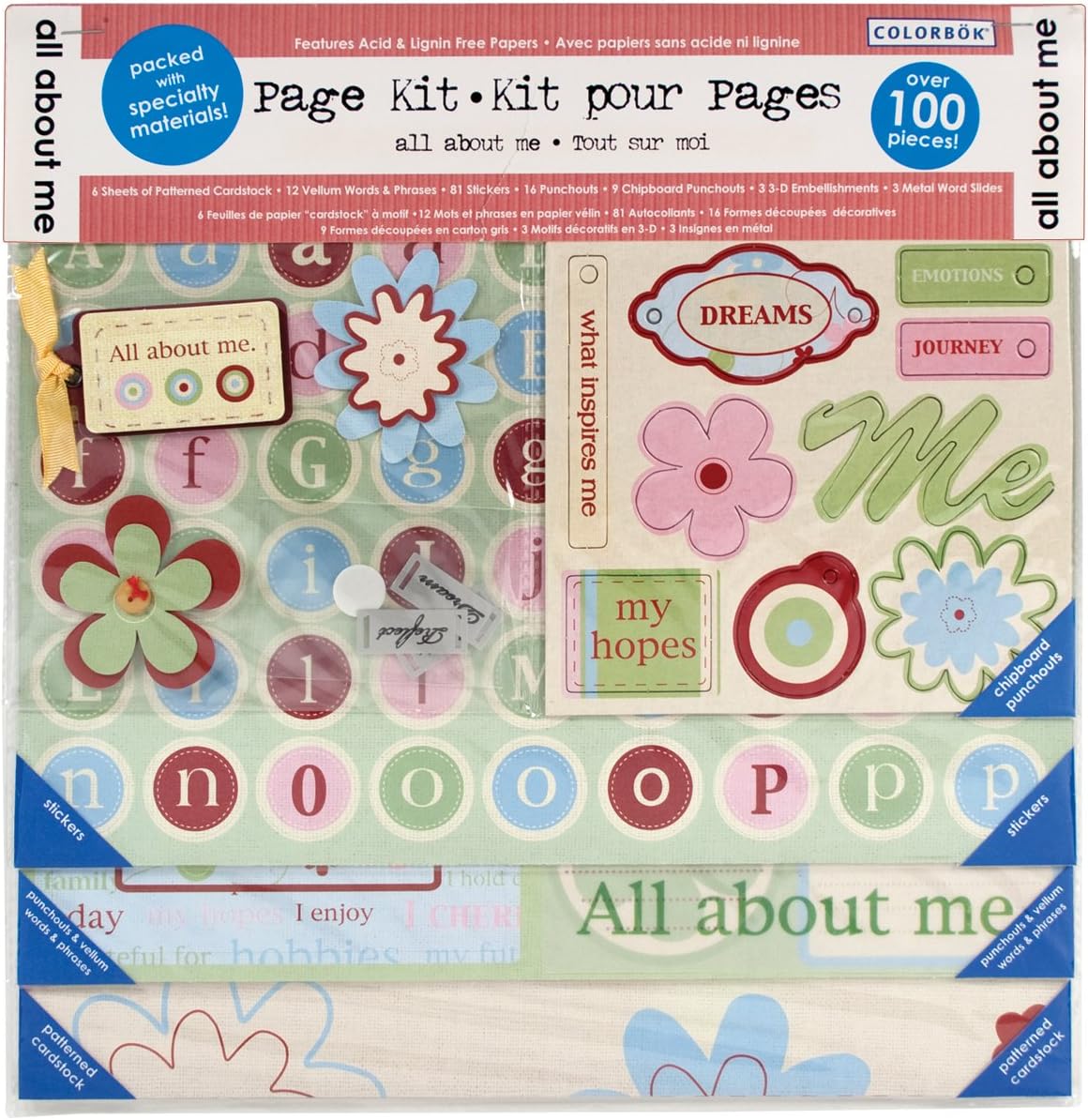 Amazon.com: Colorbok All About Me Page Kit, 12-Inch by 12-Inch
