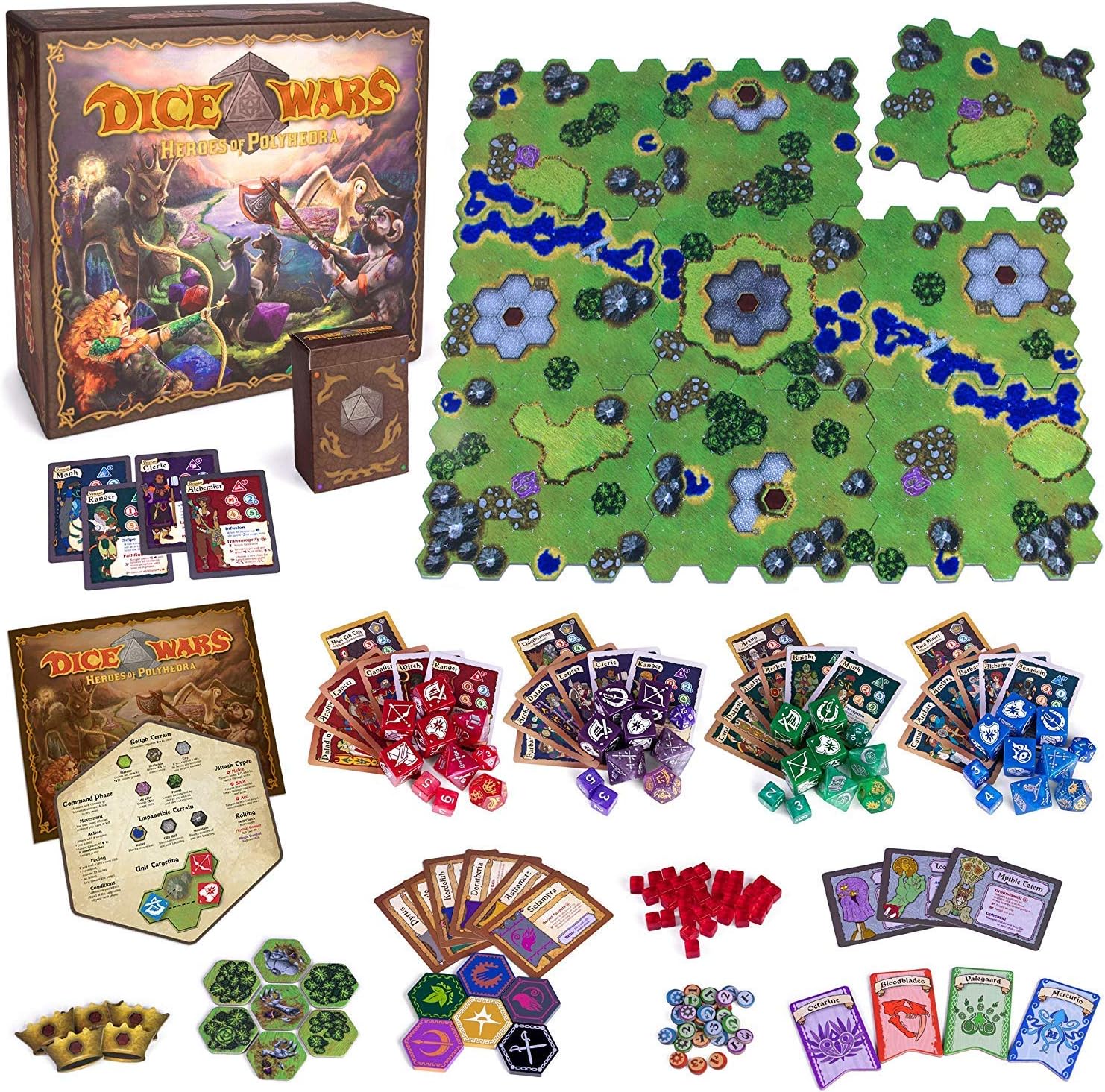 Amazon.com: Wiz Dice - Dice Wars: Heroes of Polyhedra - Tabletop ...