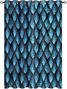 Amazon.com: Rustic Retro Dragon Curtains for Bedroom - Fantasy Ancient ...