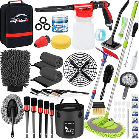 Amazon.com: AUTODECO 44Pcs Car Wash Detailing Kit Cleaning Kits with ...