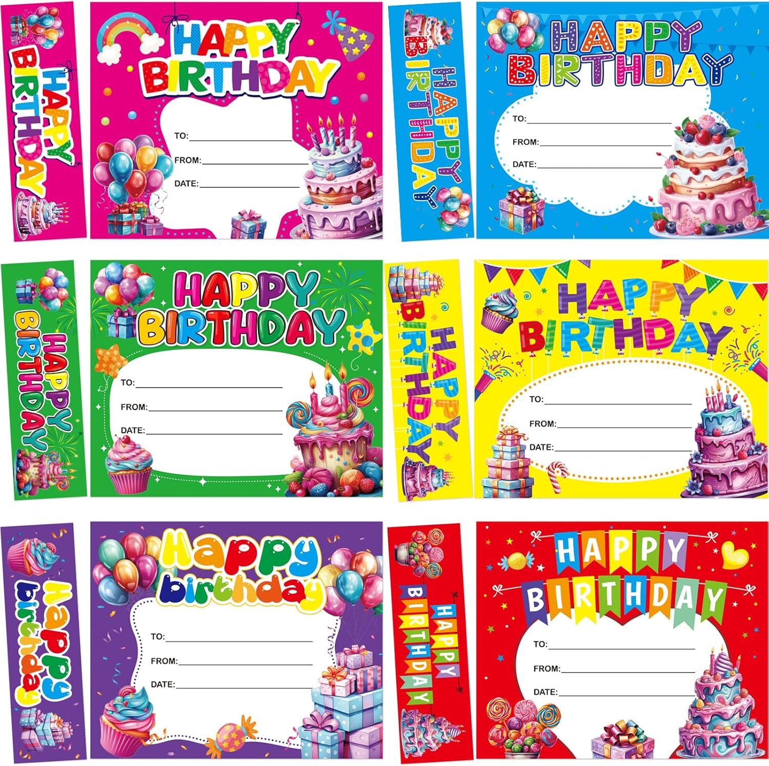 Amazon.com: Happy Birthday Certificates for Kids 36pcs Birthday ...