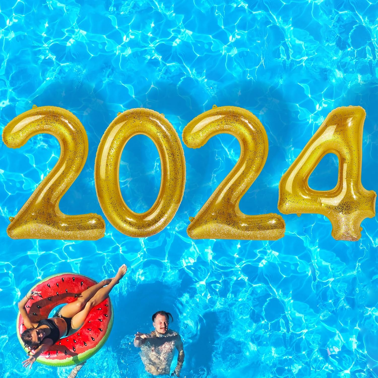 Amazon.com: HyDren 48" Large Pool Decorations 2024 Graduation Pool ...