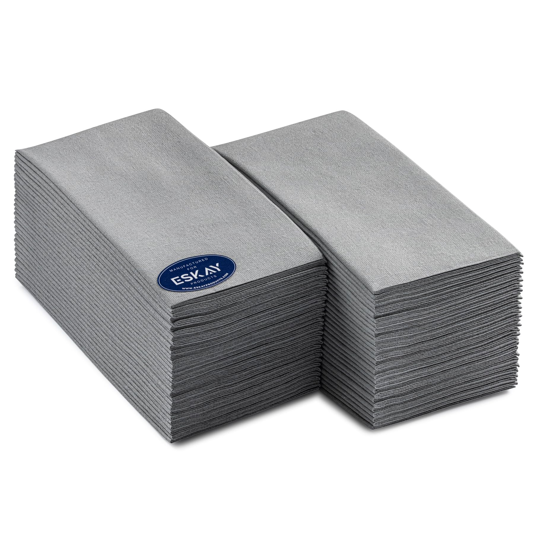Amazon.com: Grey Linen-Feel Dinner Paper Napkins, For Dinners Parties ...