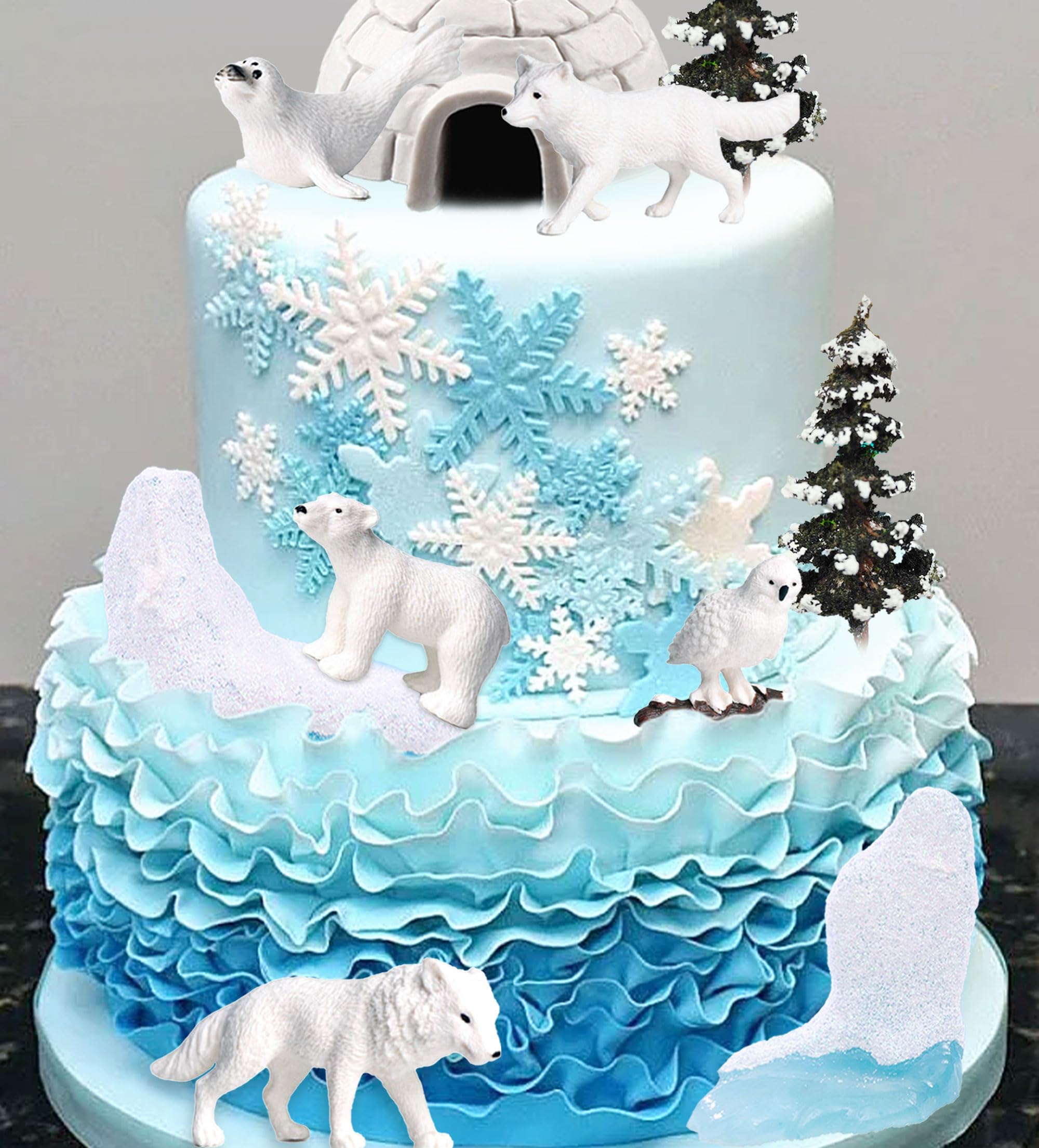 Arctic Cake Decorations Polar Bear Wedding Cake Topper | Winter