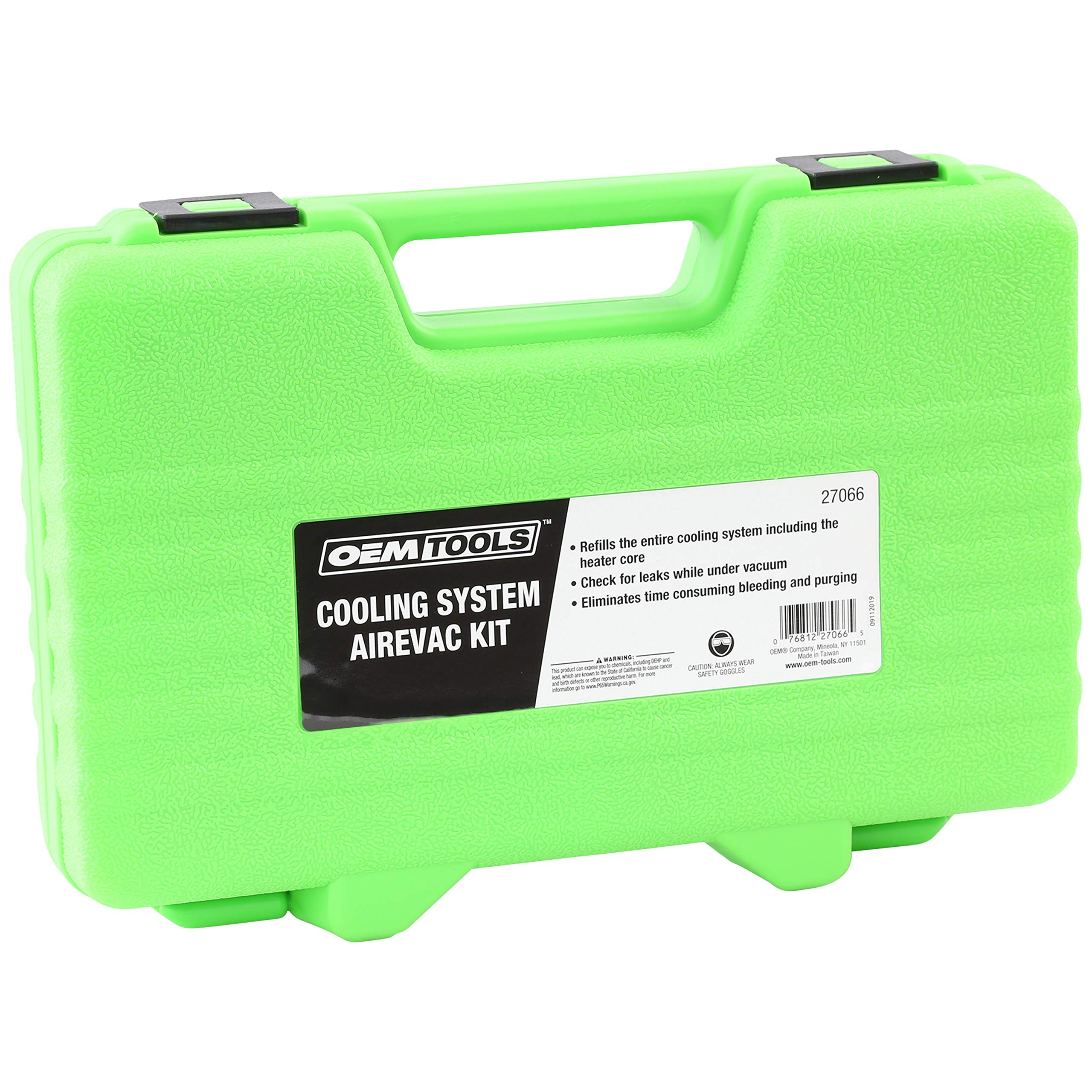 OEMTOOLS 27066 Coolant System Refiller Kit, 3 Adapters | Remove Air ...