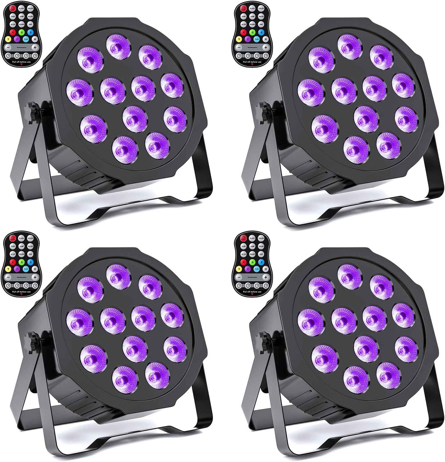 Amazon.com: HOLDLAMP Rechargeable Par Lights Wireless Uplights RGBWA+UV ...
