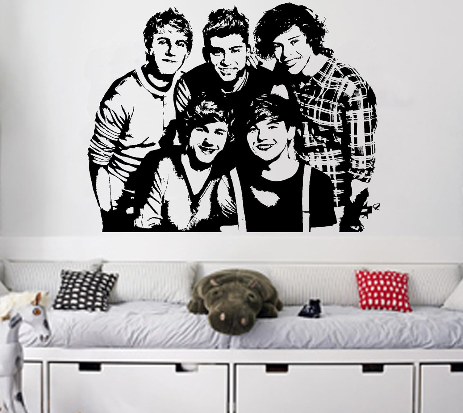 Amazon.com: One Direction Wall Art Sticker Music Style Vinyl Mural ...