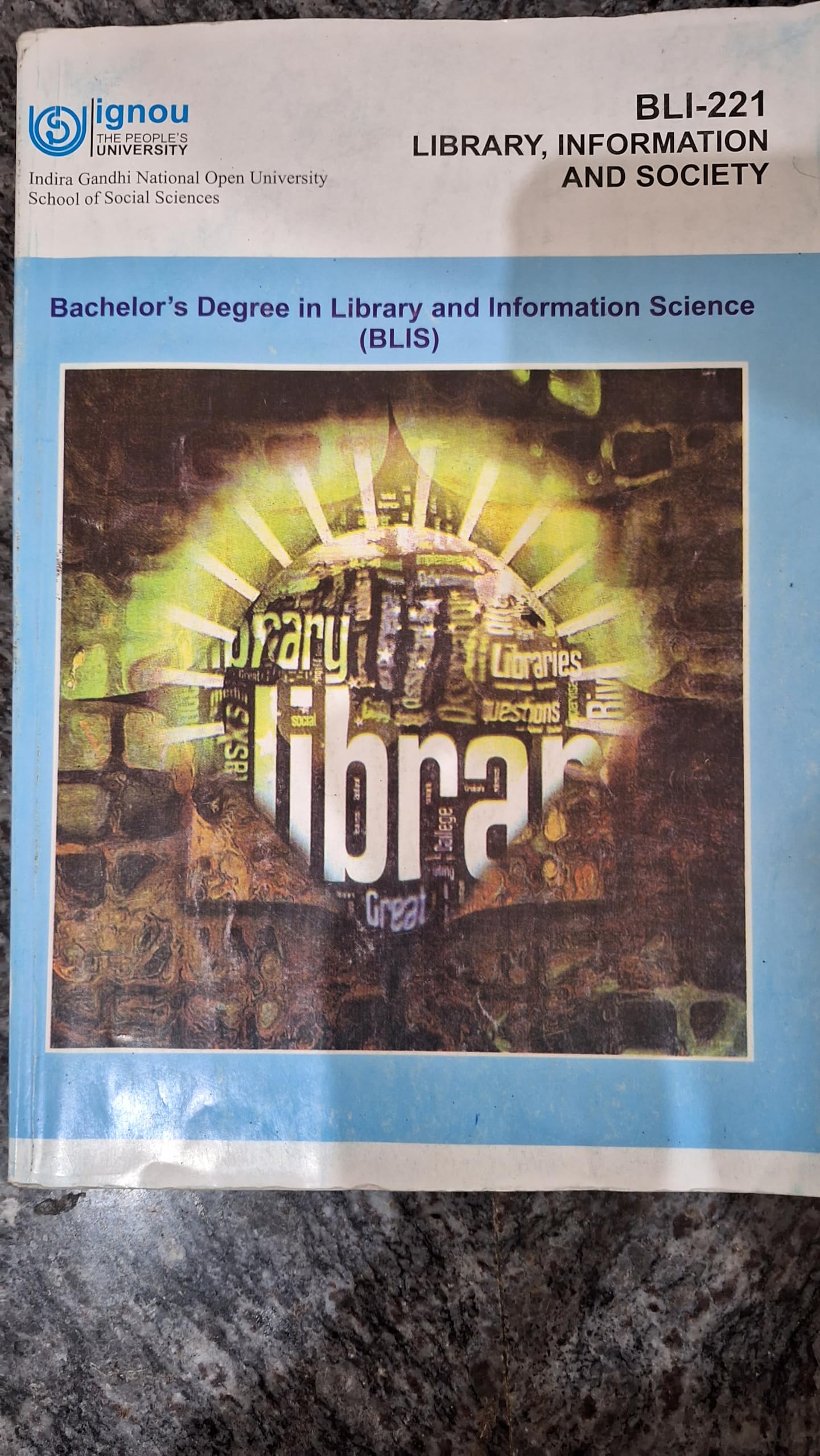 Buy IGNOU textbook cum study material BLI 221 Book Online at Low Prices ...