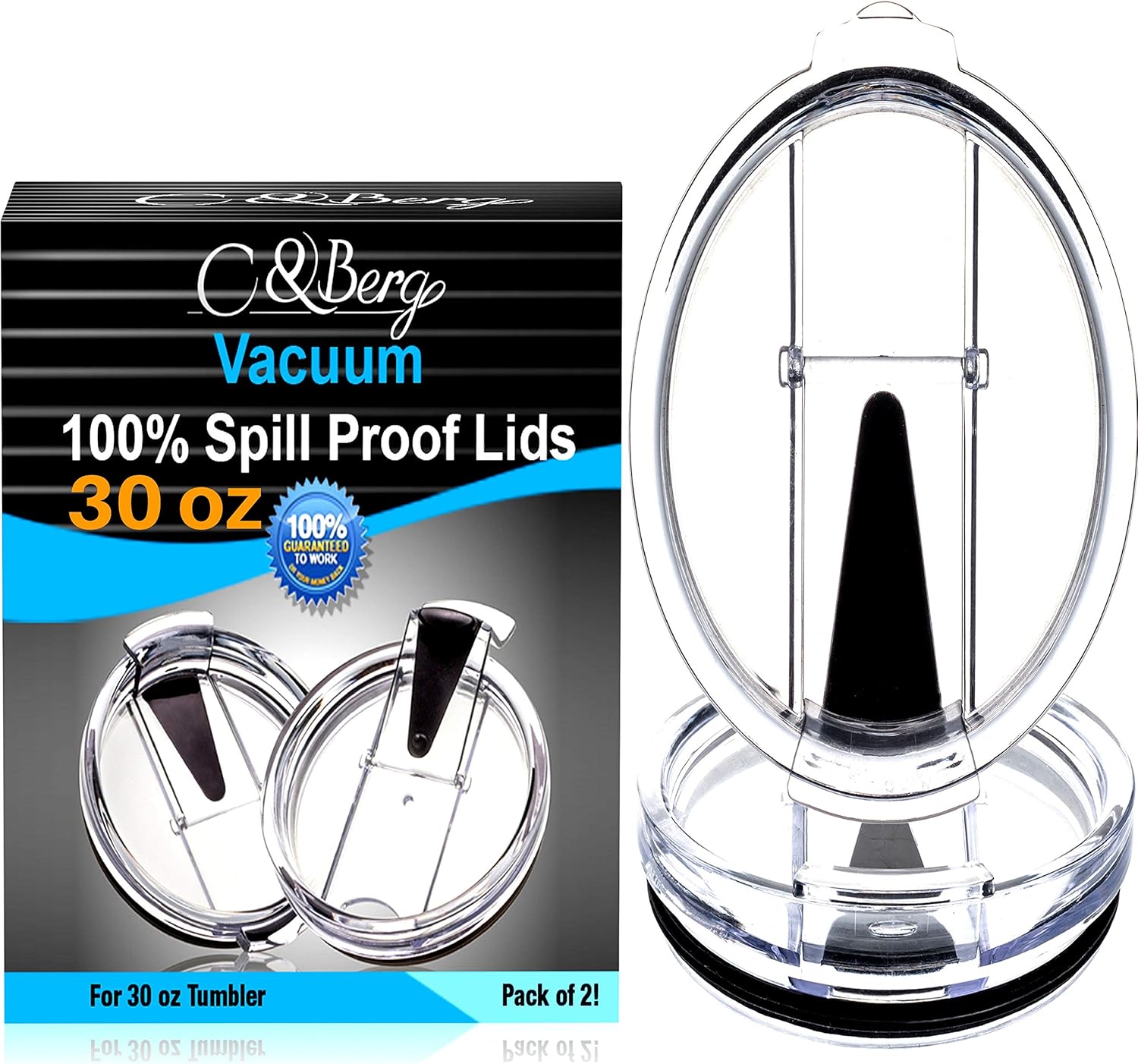 Amazon.com | 2 Flip 30 oz Spill Proof Yeti Lids and Rtic Lids NO Leak ...