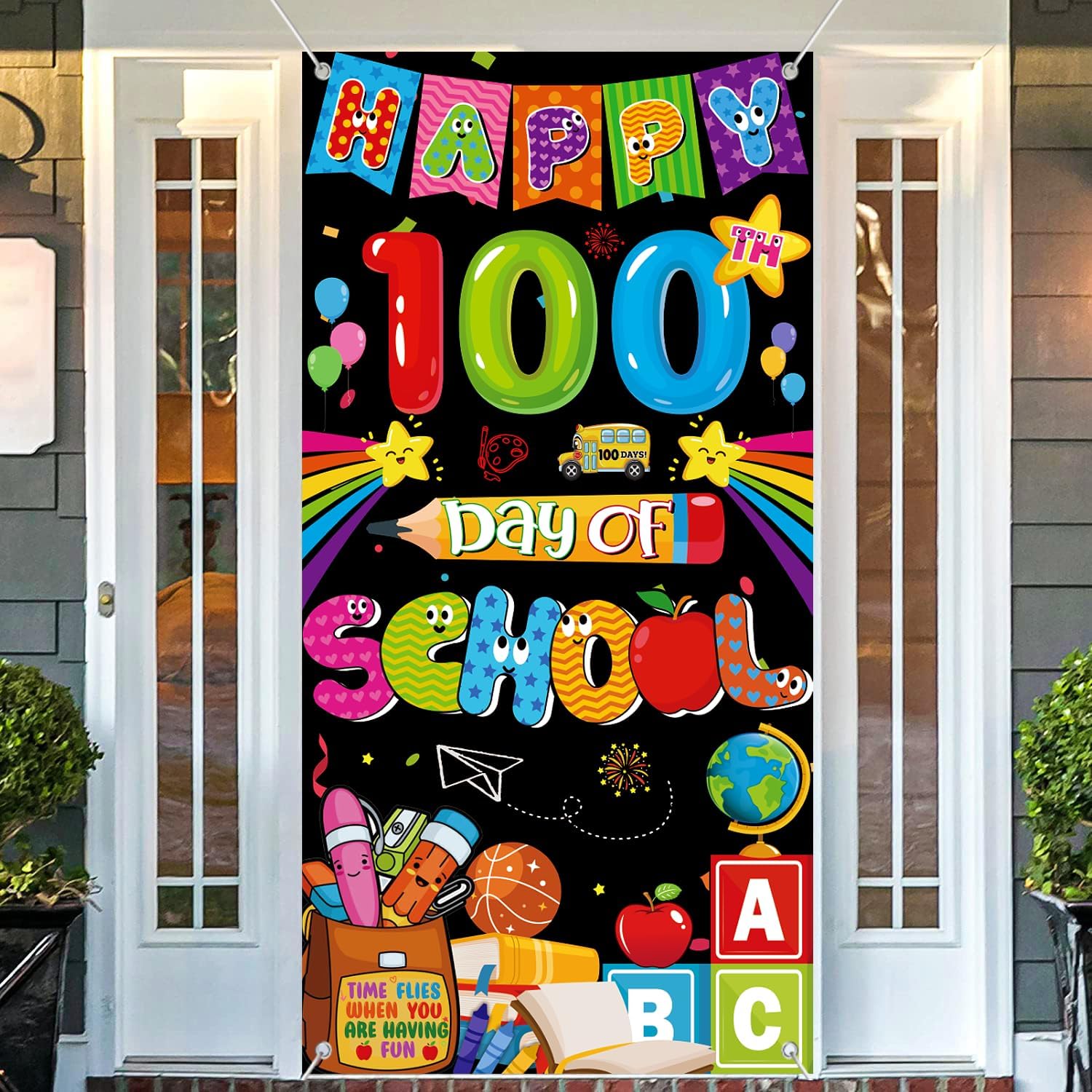 Amazon.com: 100 Days of School Decorations, Happy 100 Days of School ...
