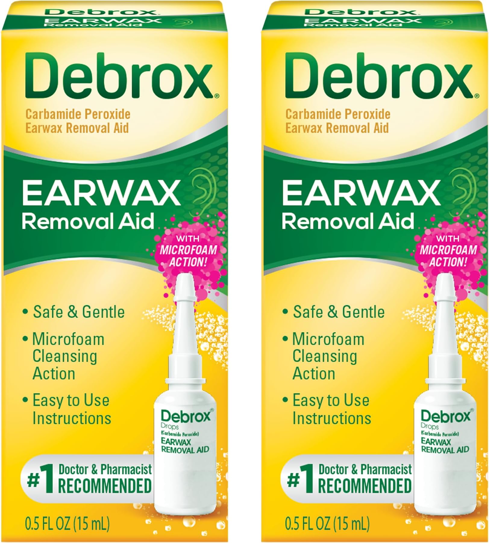 Amazon.com: Debrox Ear Wax Removal Drops, Gentle Microfoam Ear Wax ...