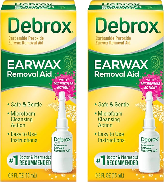 Debrox Drops Earwax Removal Aid | 0.5 oz | Pack of 2 | #1 Doctor ...