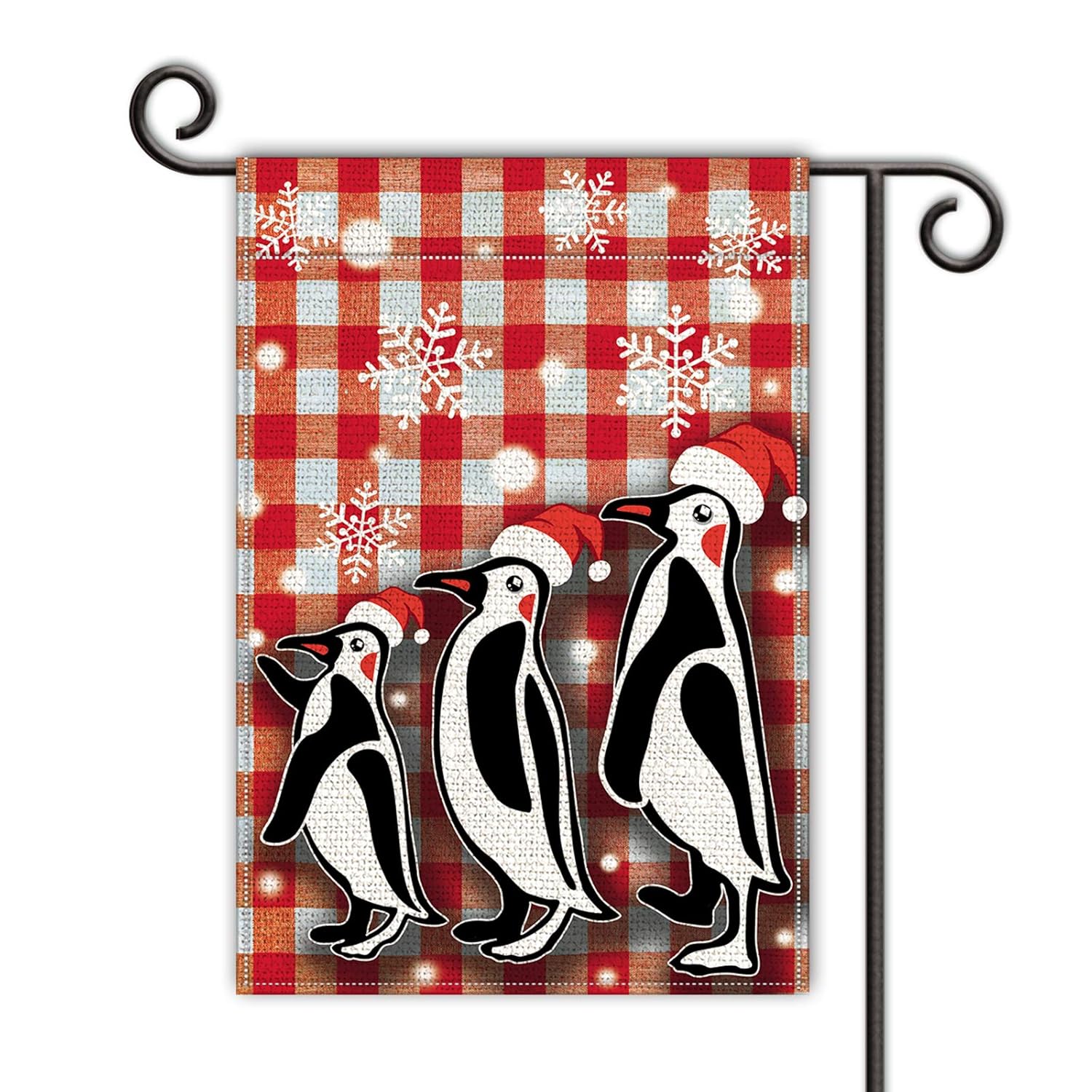 GLOBLELAND 12 x 18 Inch Winter Penguin Garden Flags Vertical Double ...