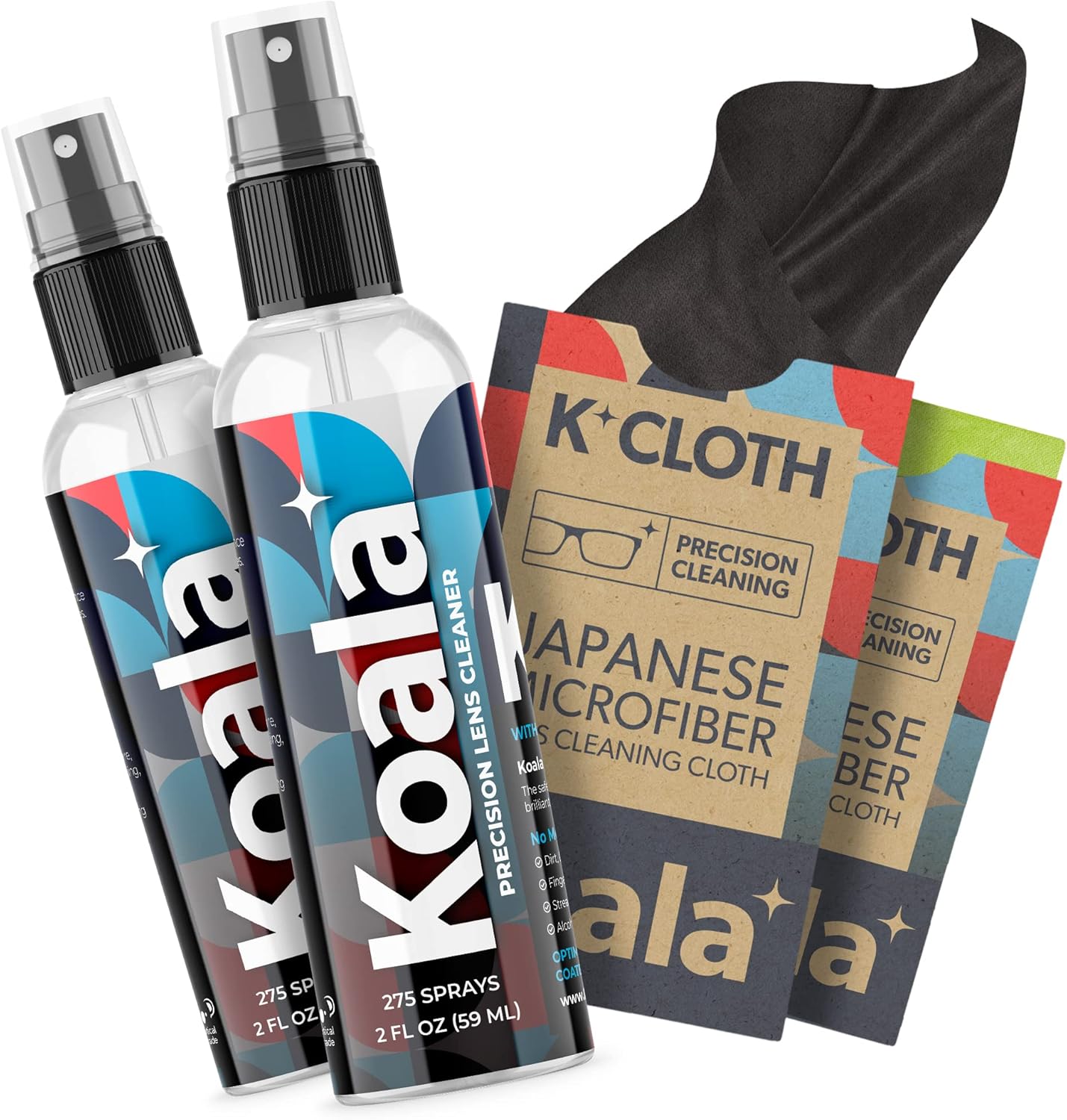 Amazon.com: Koala Eyeglass Lens Cleaner Spray Kit | (2x) Glasses ...