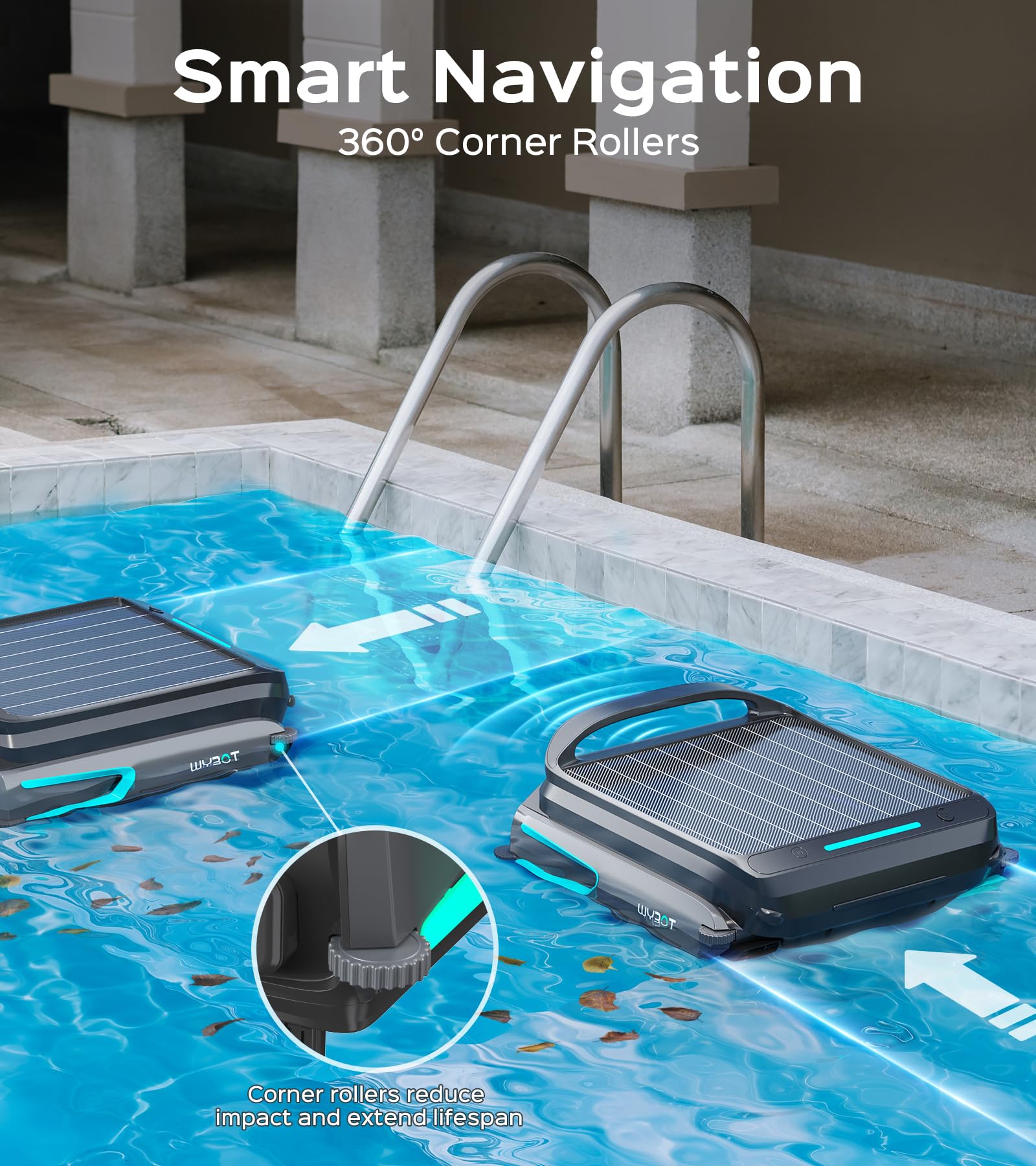 Snapklik.com : (2025 Advanced) F1 Solar Powered 24/7 Automatic Pool ...