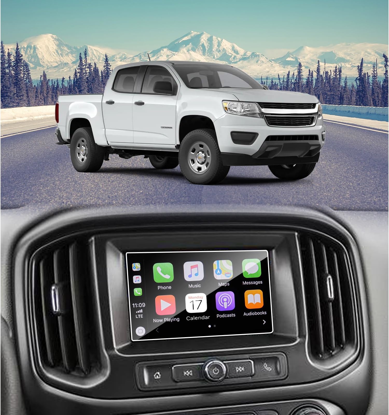 Amazon.com: PZSWUXIE for 2018-2021 2022 2023 Chevy Colorado W/T MyLink ...