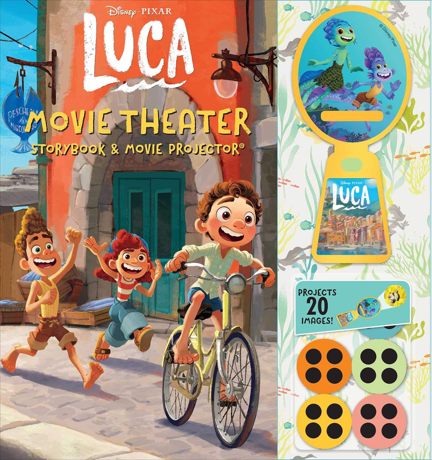 Disney Pixar Luca Movie Theater Storybook And Movie Projector ...