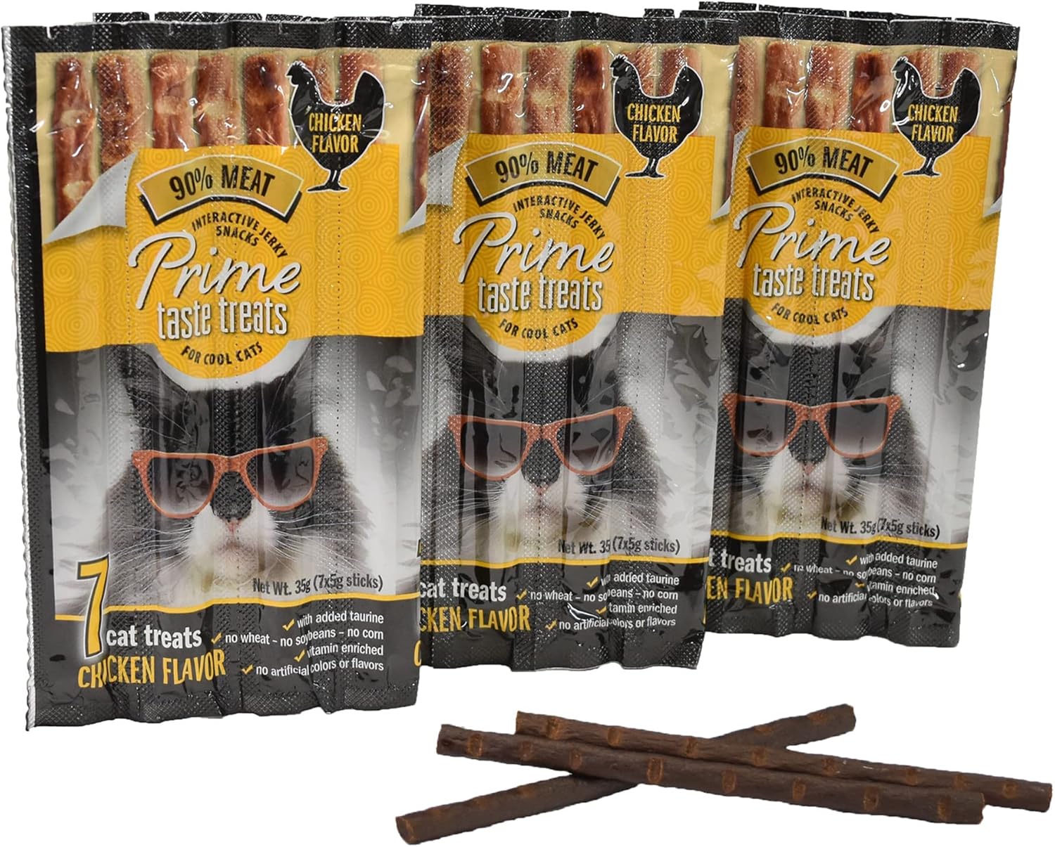 Amazon.com : Cat Prime Taste Jerky – Cat Treats – Delicious Soft Cat ...